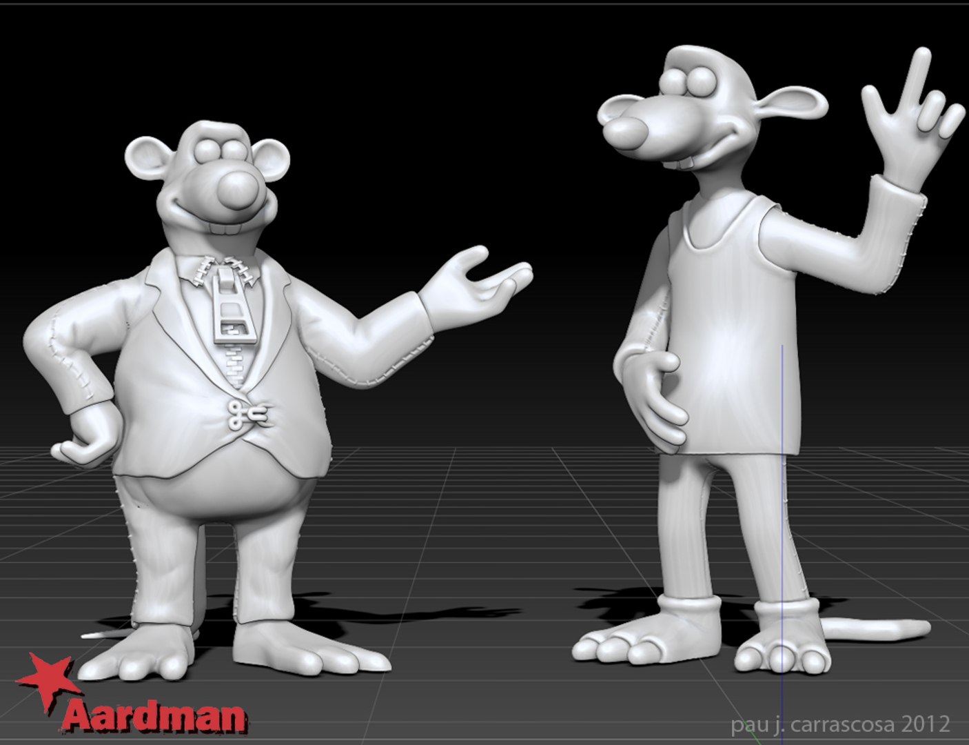 Characters Chicken Run 3d 3ds