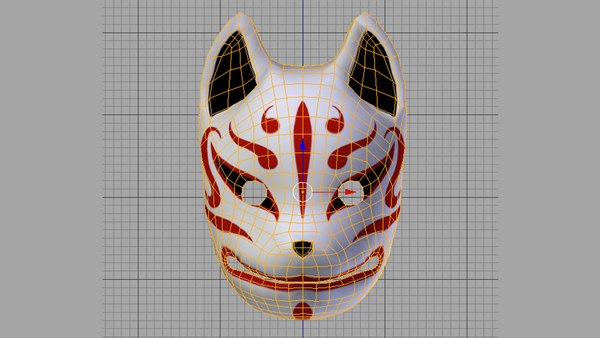 modelo 3d máscara kitsune - TurboSquid 1664889