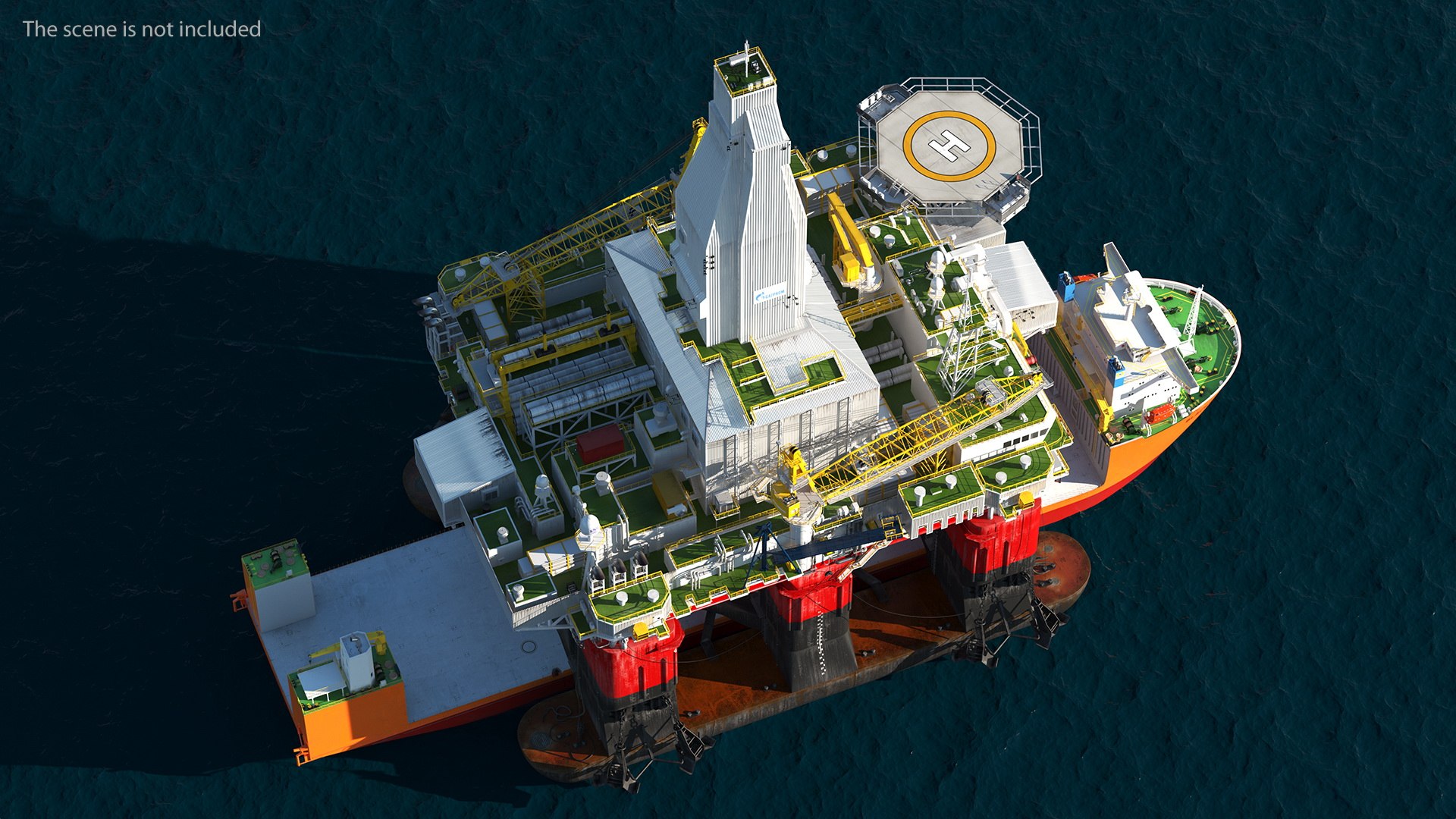 Black Marlin Heavy Load Carrier with Drilling Rig 3D model - TurboSquid ...