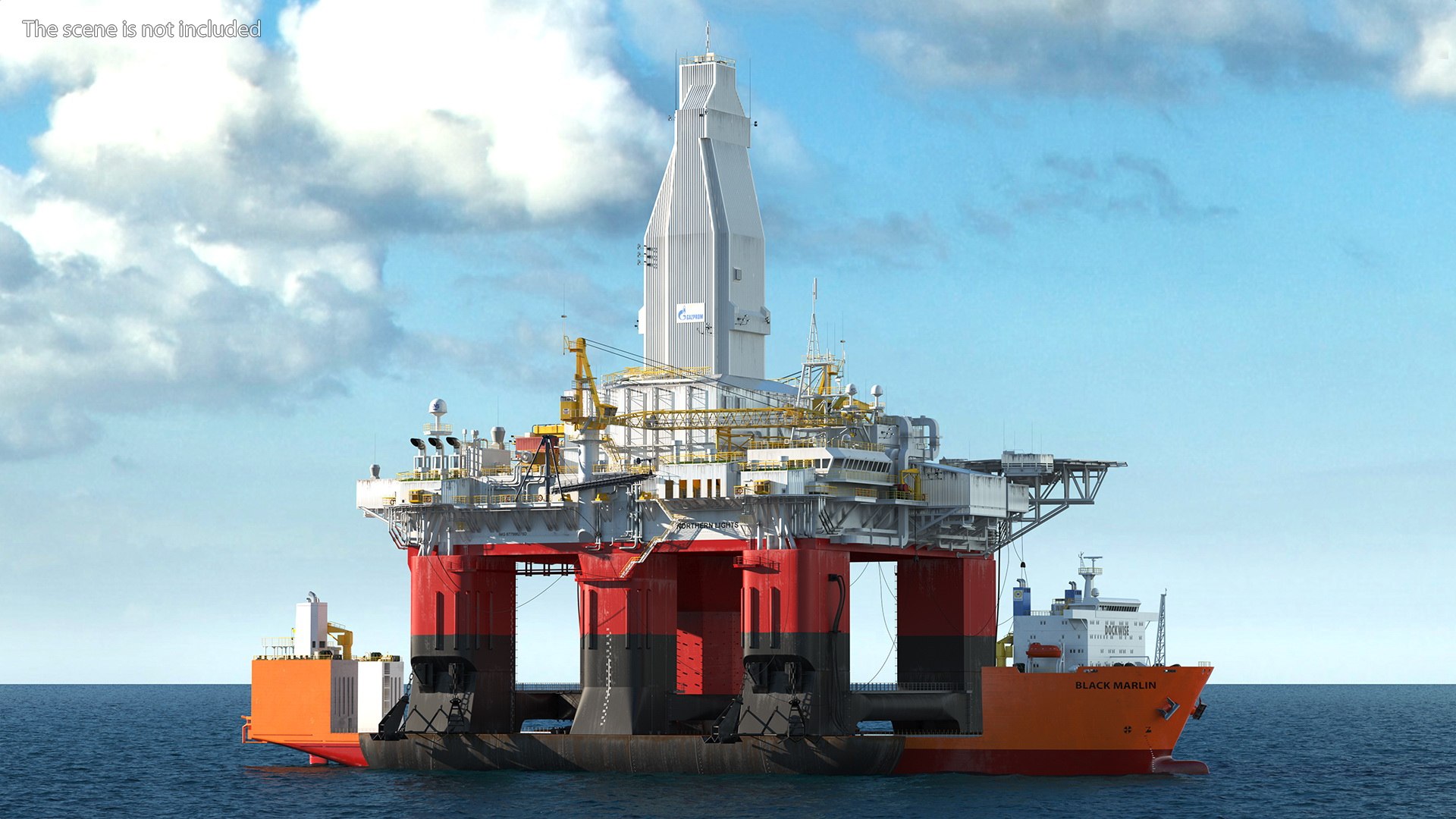 Black Marlin Heavy Load Carrier with Drilling Rig 3D model - TurboSquid ...