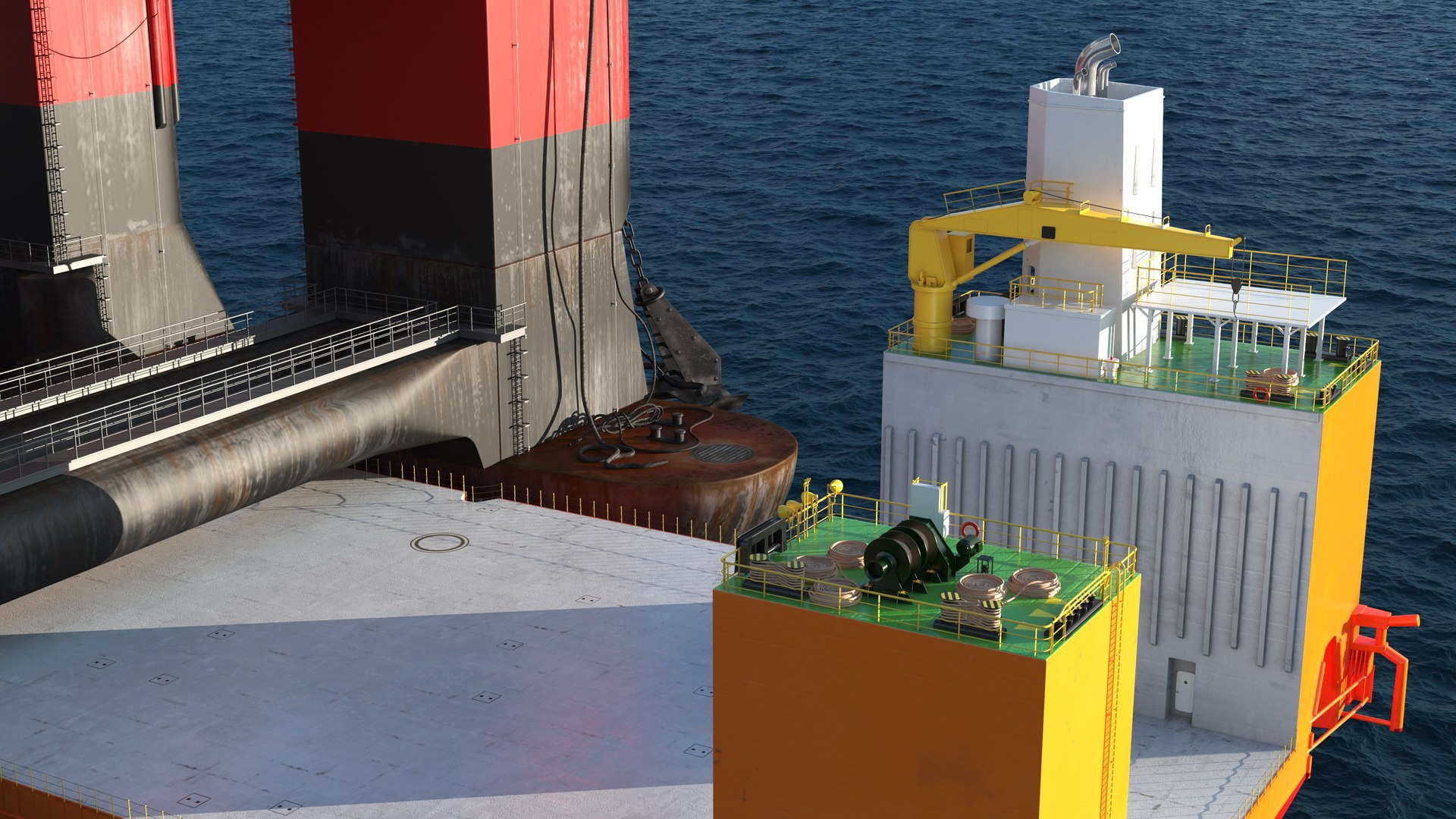 Black Marlin Heavy Load Carrier with Drilling Rig 3D model - TurboSquid ...