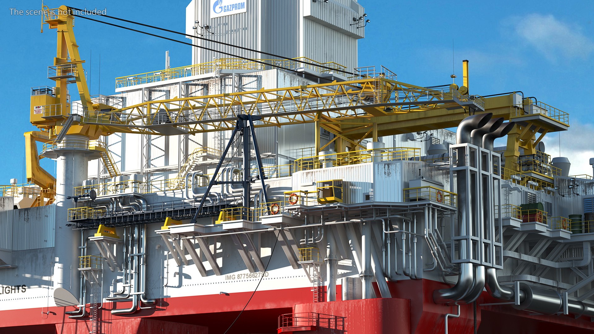 Black Marlin Heavy Load Carrier with Drilling Rig 3D model - TurboSquid ...