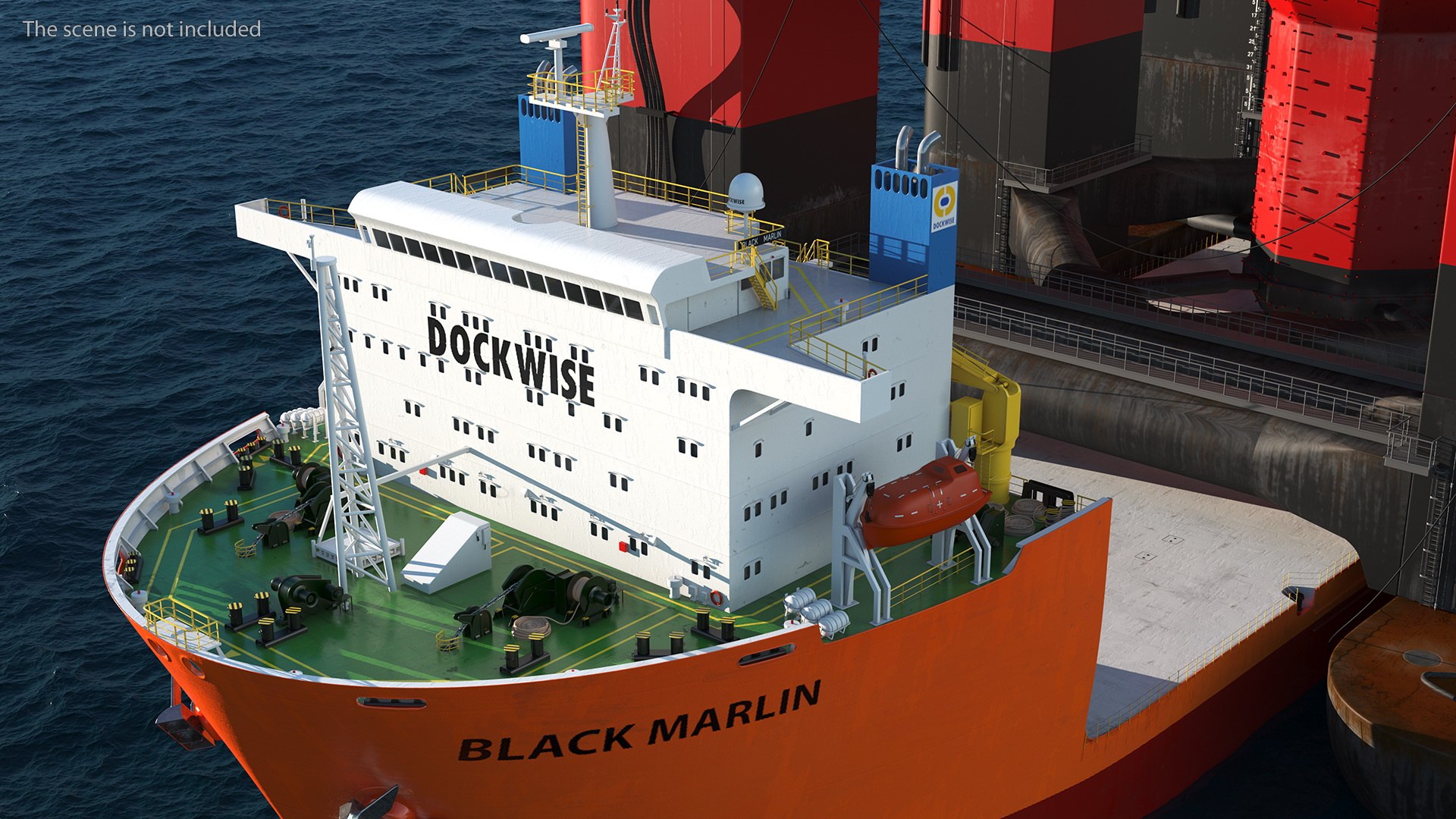 Black Marlin Heavy Load Carrier with Drilling Rig 3D model - TurboSquid ...