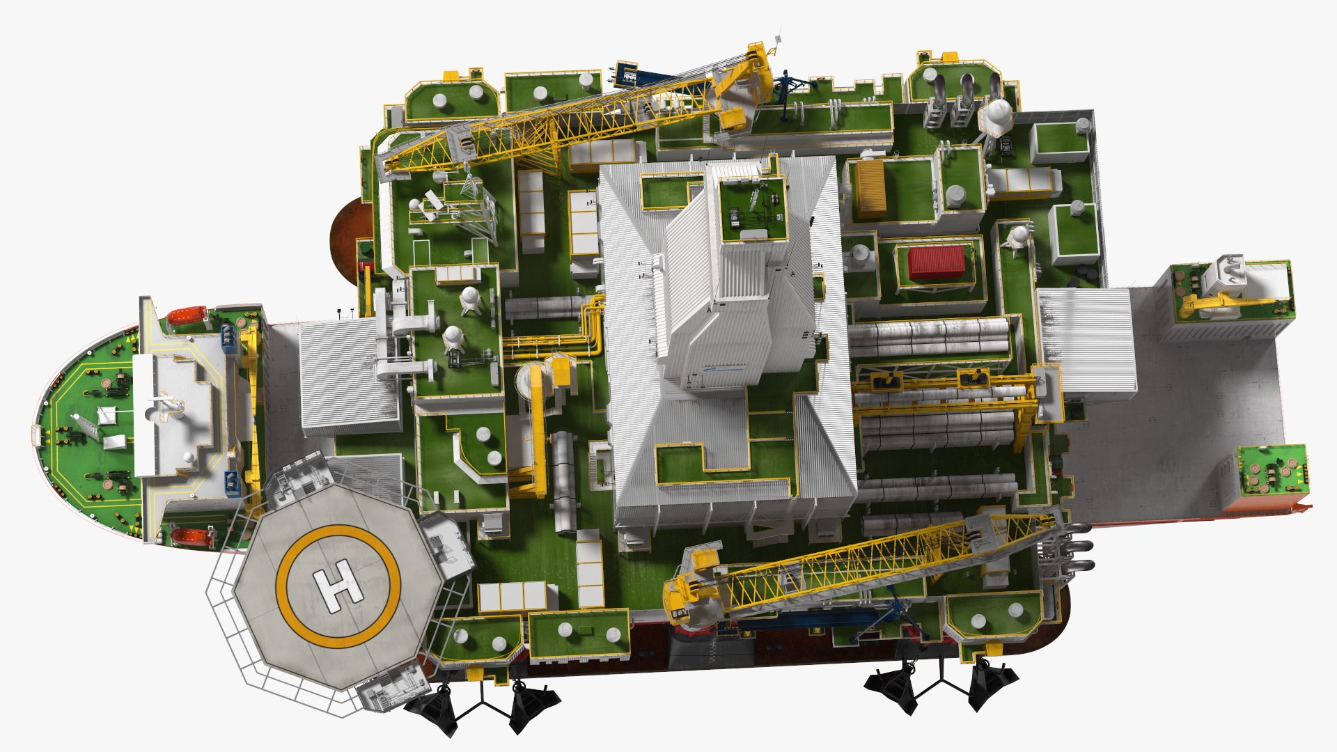 Black Marlin Heavy Load Carrier with Drilling Rig 3D model - TurboSquid ...