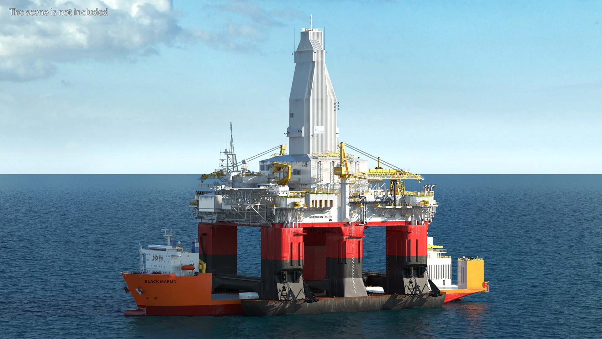 Black Marlin Heavy Load Carrier with Drilling Rig 3D model - TurboSquid ...