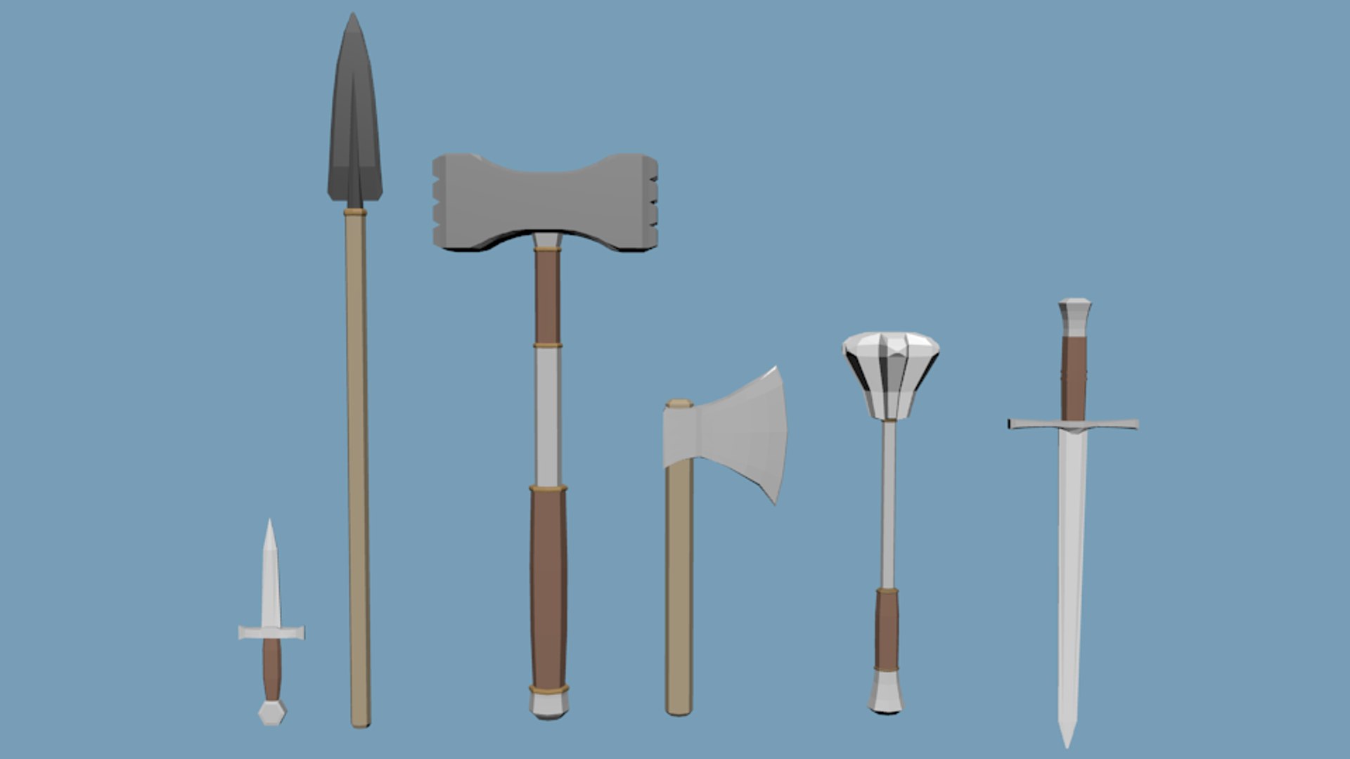 3D Weapons Pack Model - TurboSquid 1236090
