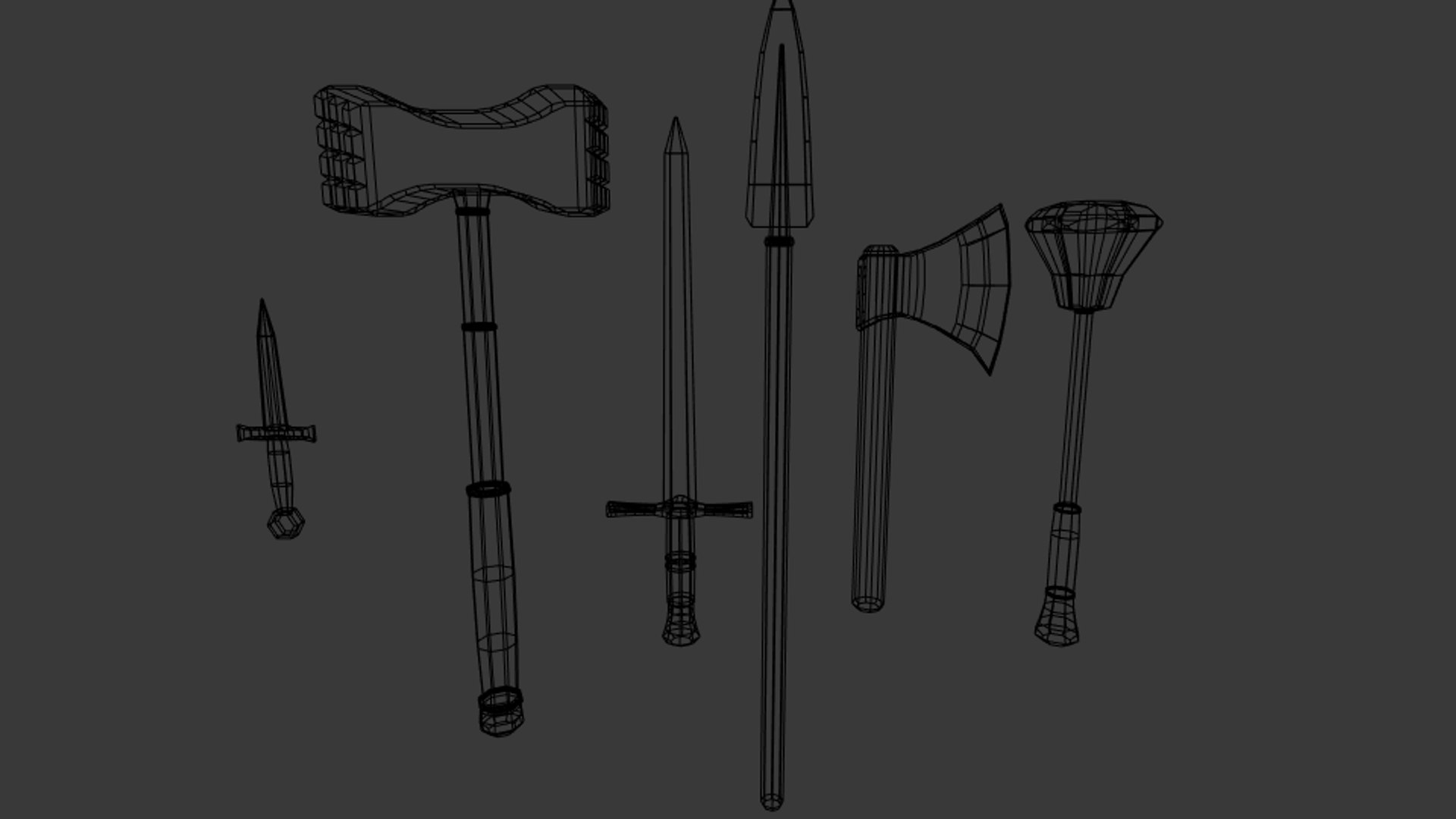 3D Weapons Pack Model - TurboSquid 1236090
