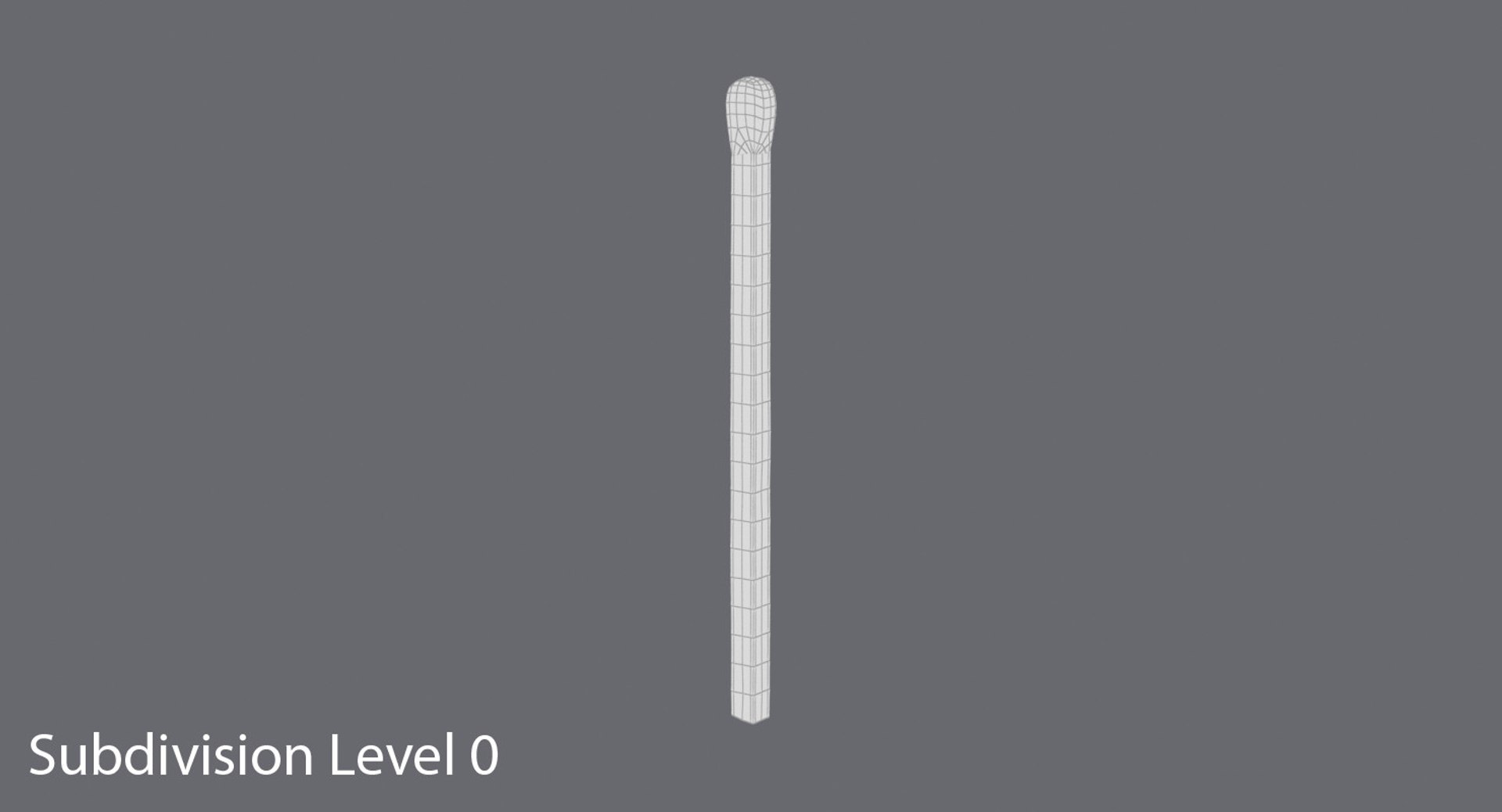 Single Match 3d Model