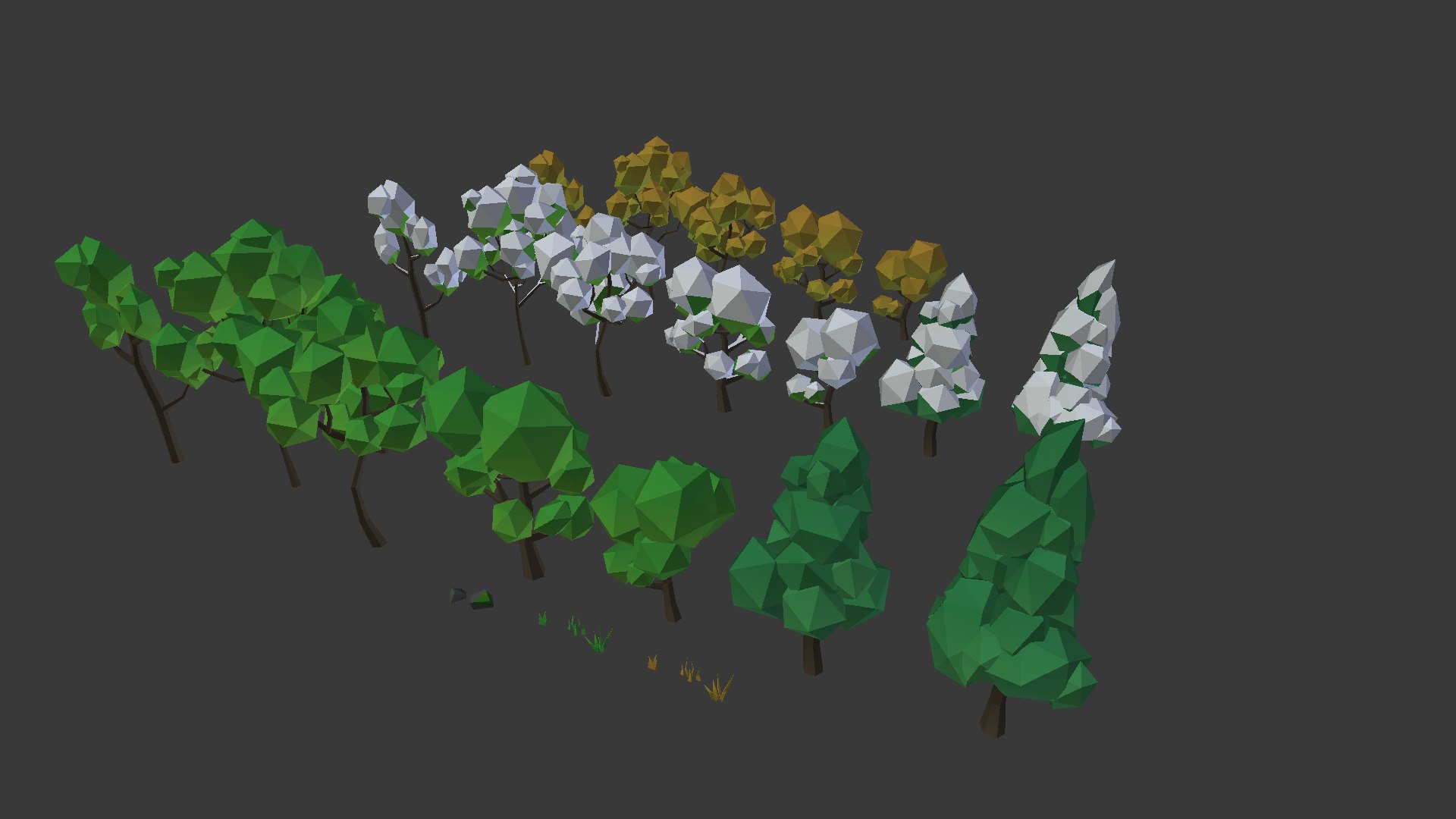 3D Forest Assets - Trees Model - TurboSquid 1353883