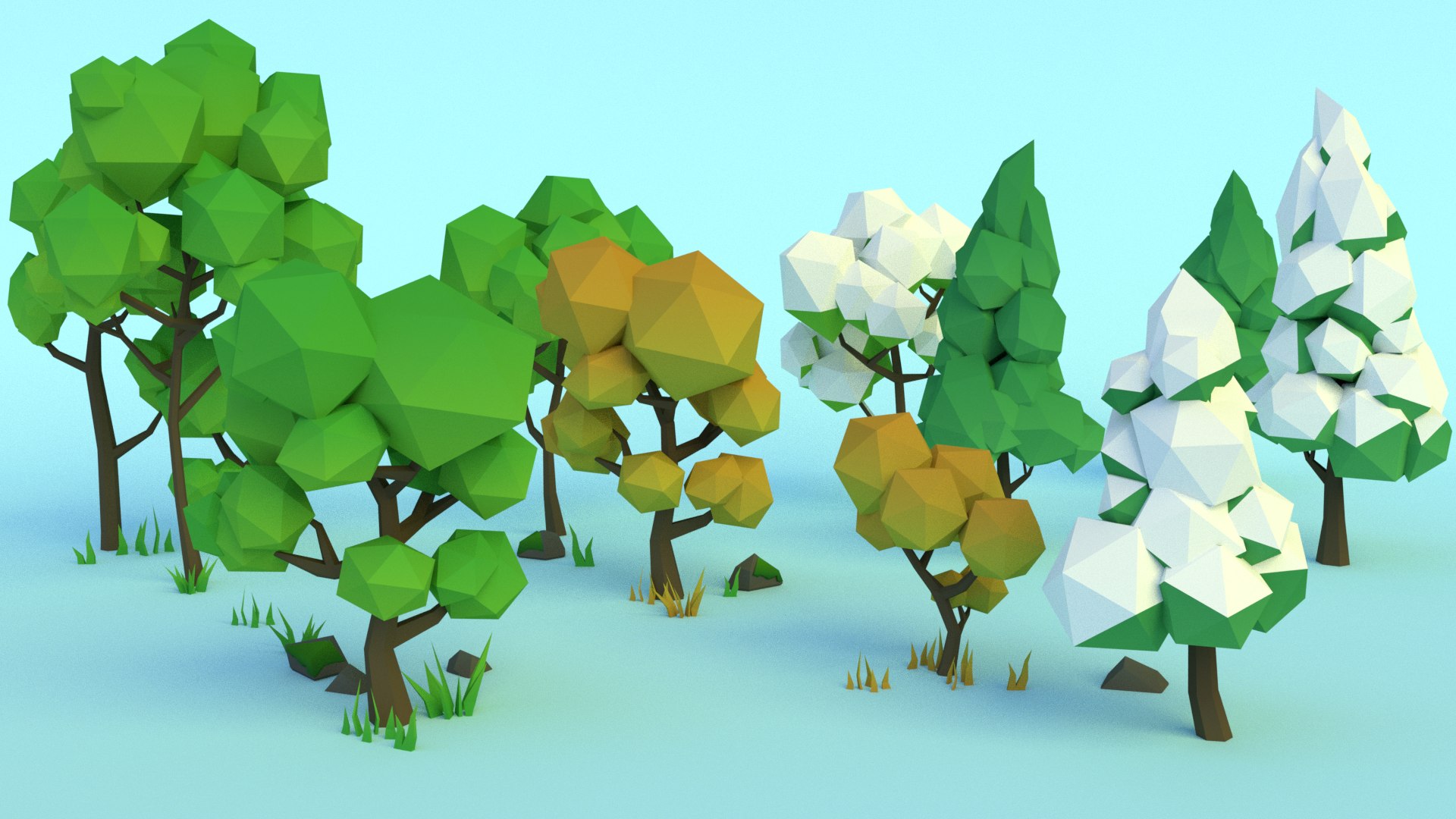 3D Forest Assets - Trees Model - TurboSquid 1353883