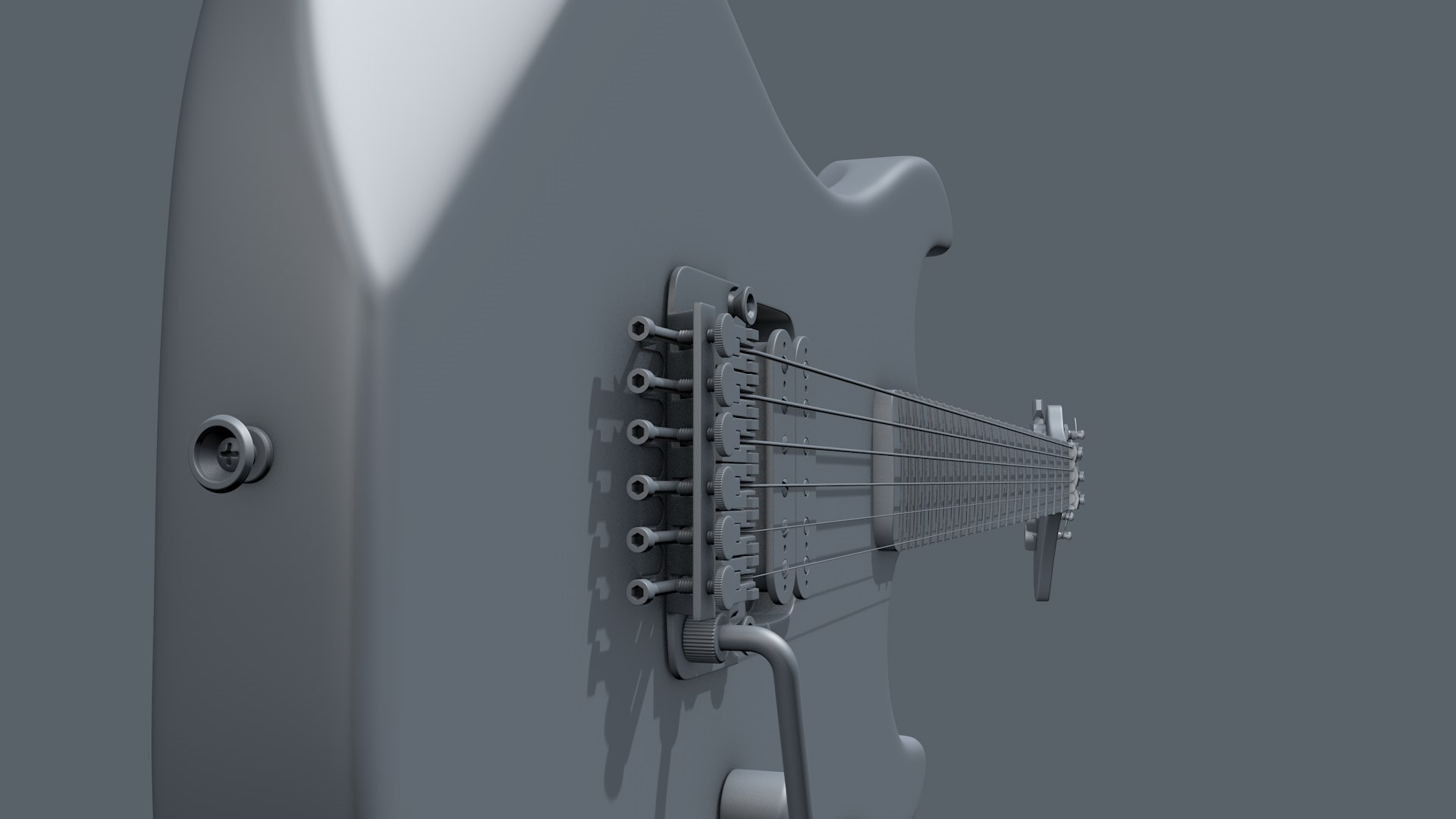 Skulls Guitar 3D model - TurboSquid 2007059