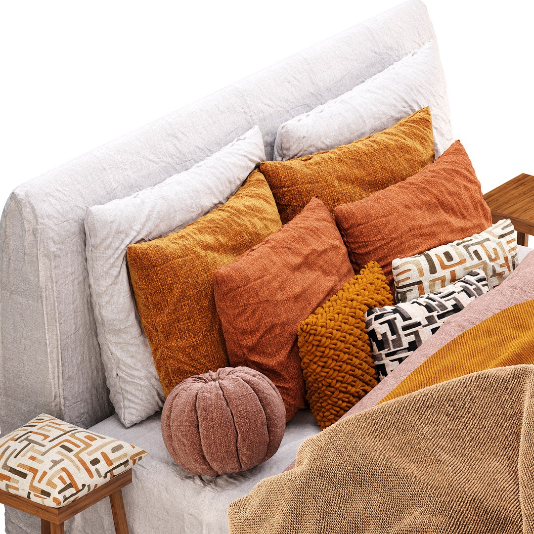 Flocca Linen Flat Sheet 3D - TurboSquid 2302224