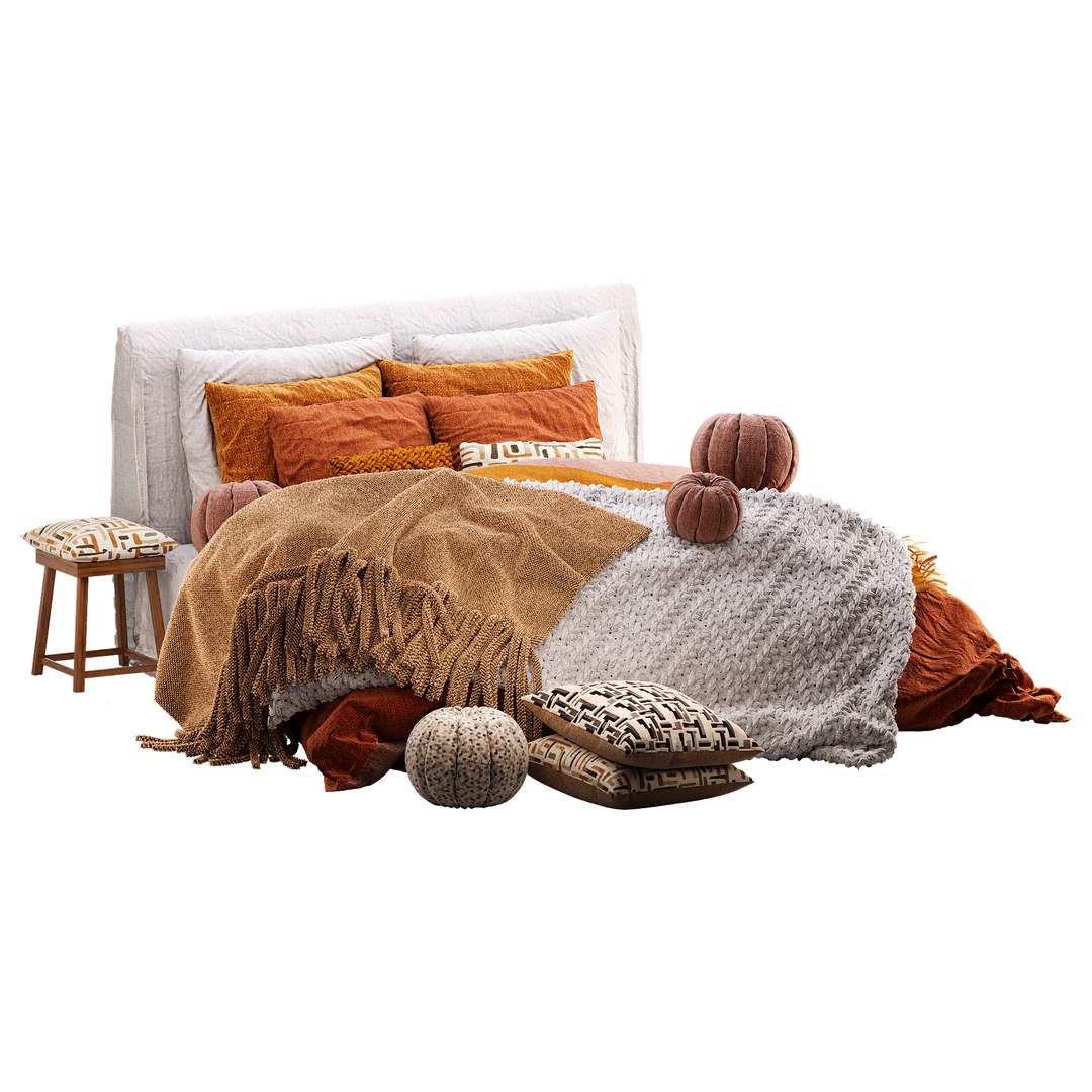 Flocca Linen Flat Sheet 3D - TurboSquid 2302224