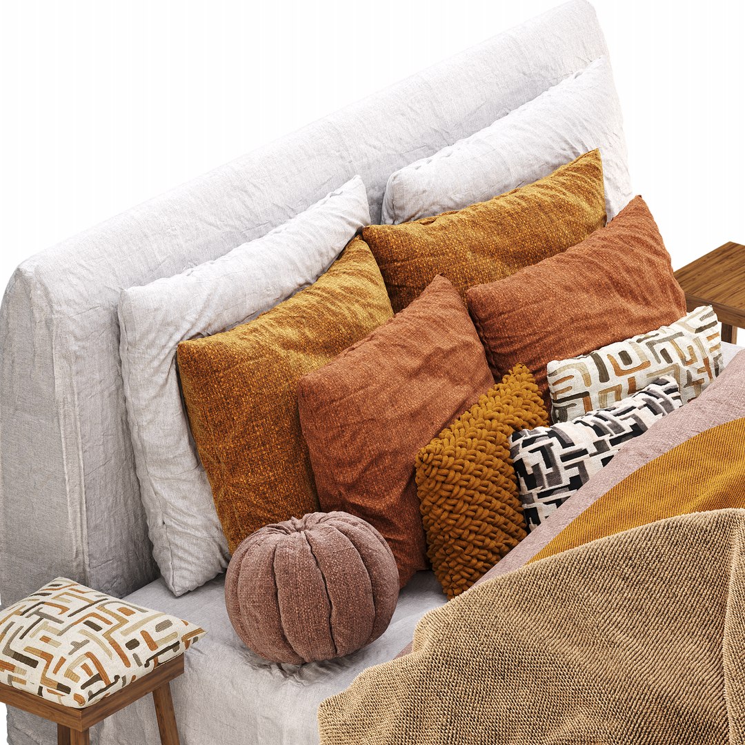 Flocca Linen Flat Sheet 3D - TurboSquid 2302224