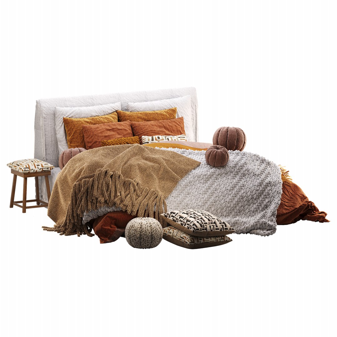 Flocca Linen Flat Sheet 3D - TurboSquid 2302224