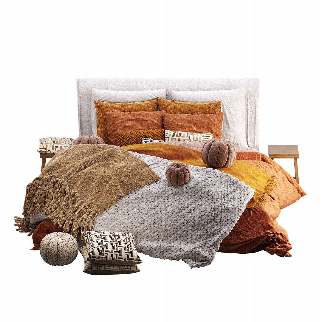 Flocca Linen Flat Sheet 3D - TurboSquid 2302224