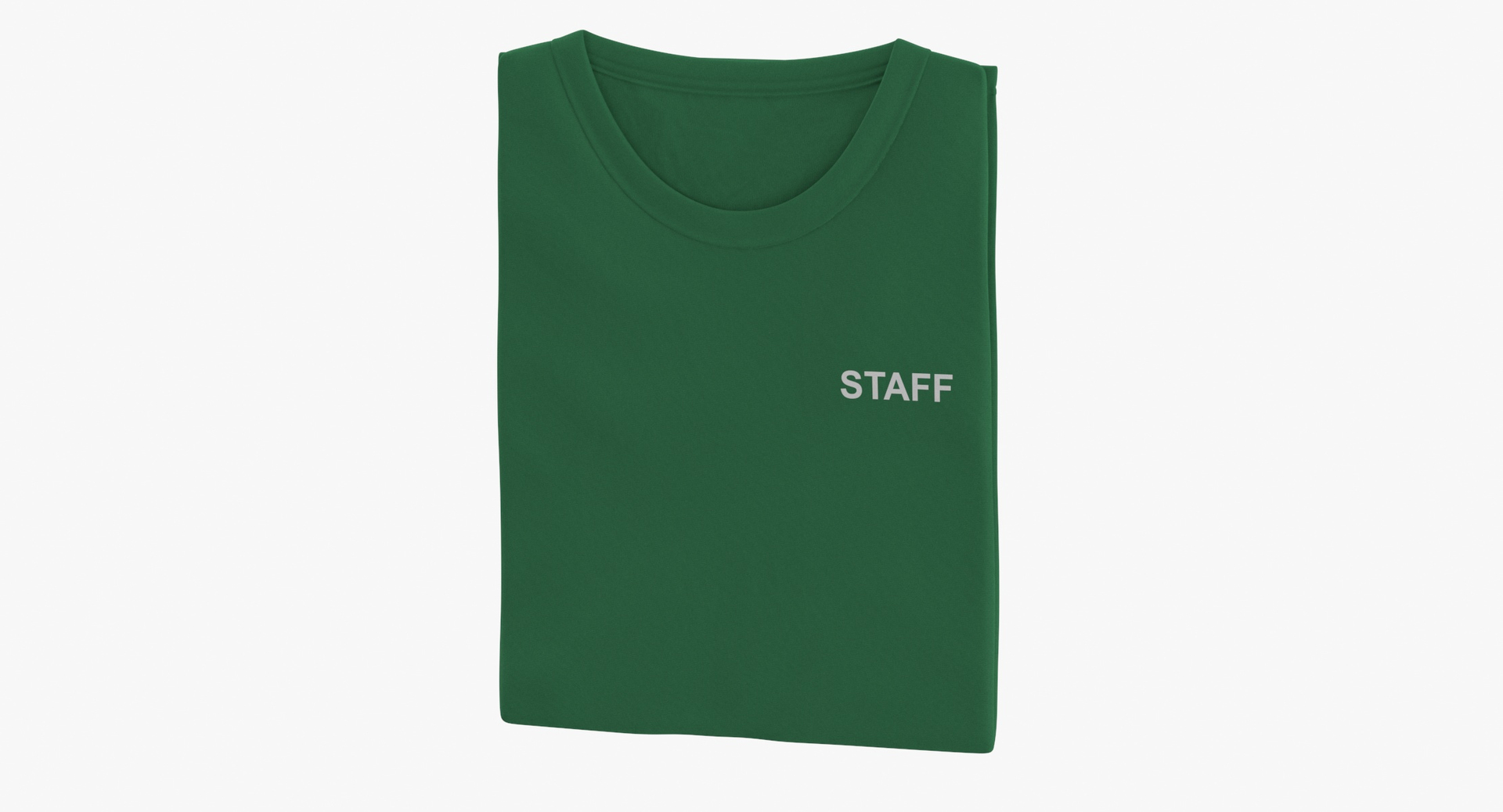 Female Crew Neck Folded Green Staff 02 3D model - TurboSquid 1762587