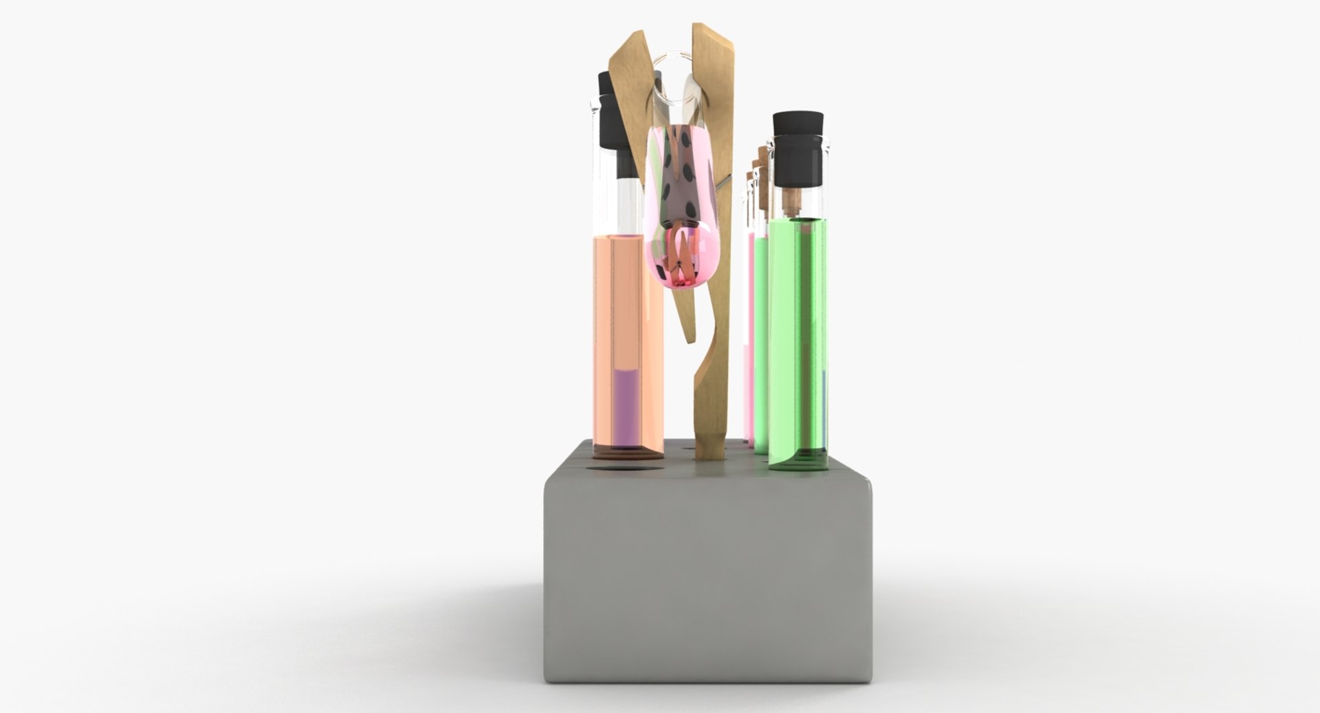 3d Model Test Tube Rack