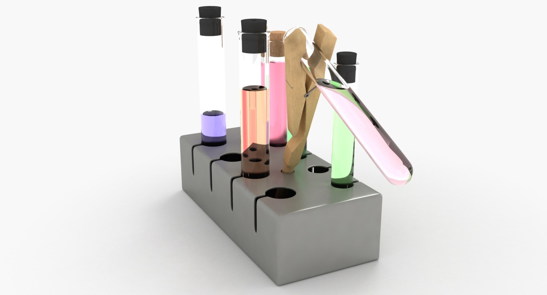 3d Model Test Tube Rack