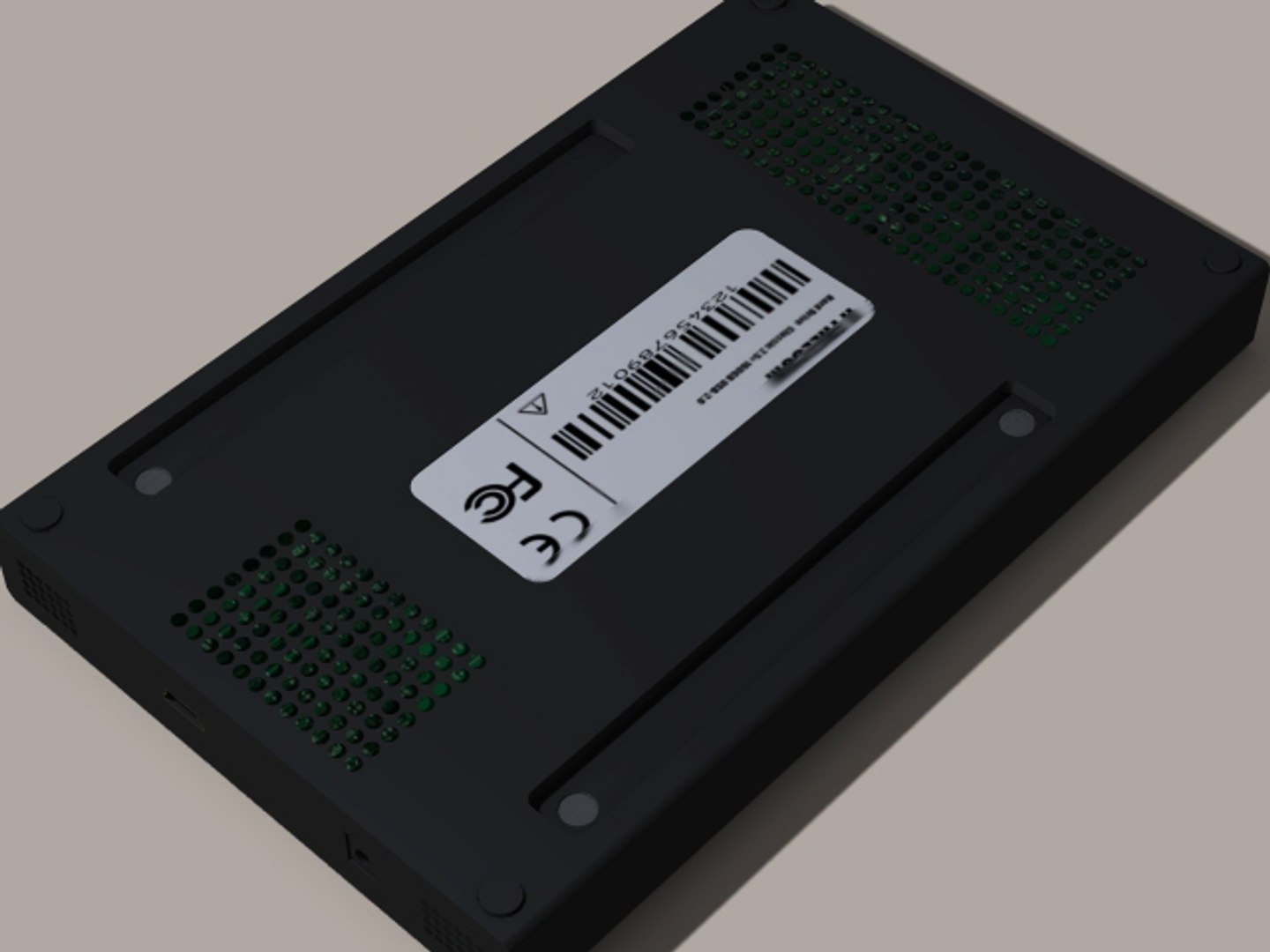3d external hard drive model