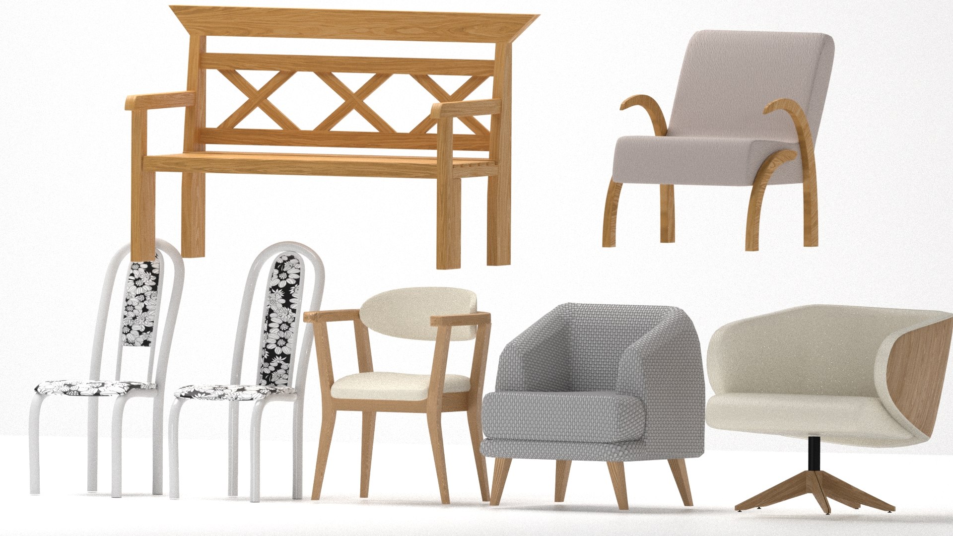 3D Chairs Collection Model - TurboSquid 2234754
