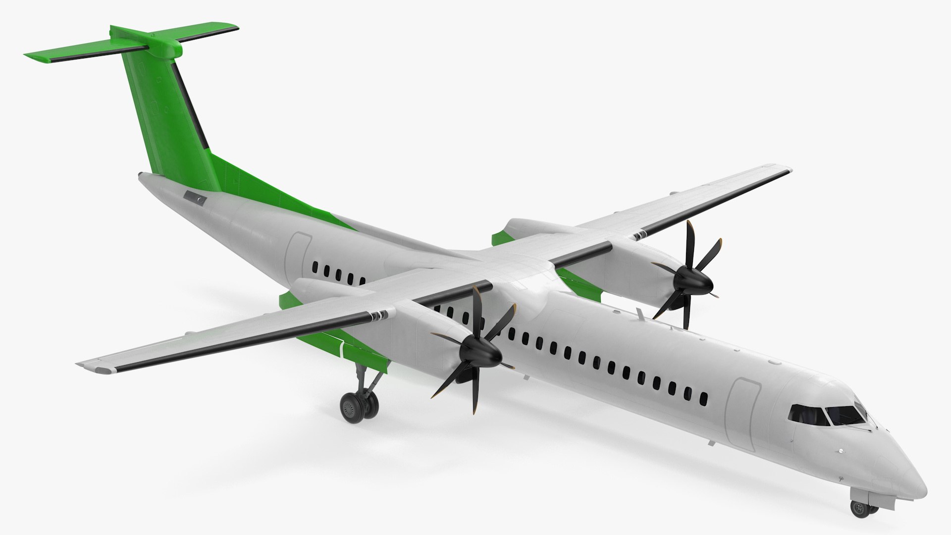 3D twin turboprop passenger airplane - TurboSquid 1494530