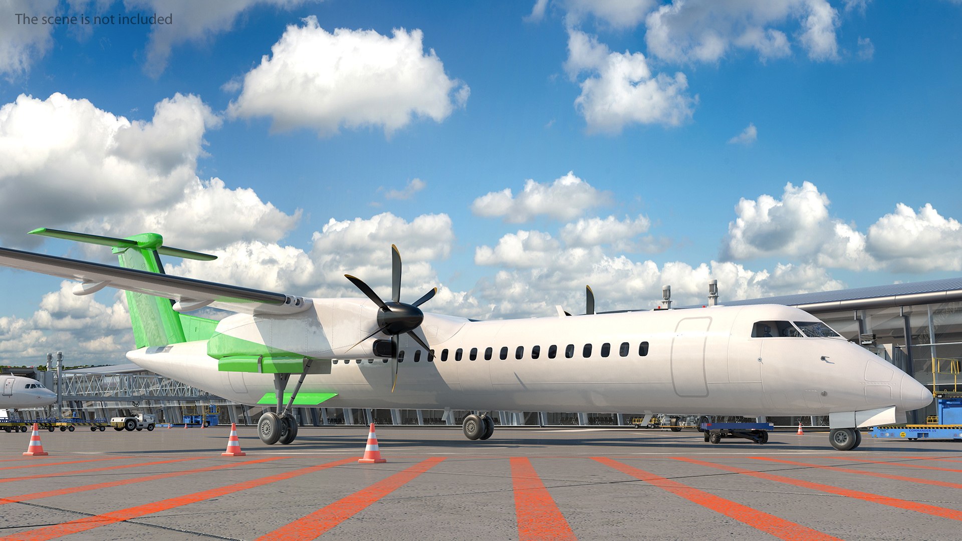 3D twin turboprop passenger airplane - TurboSquid 1494530
