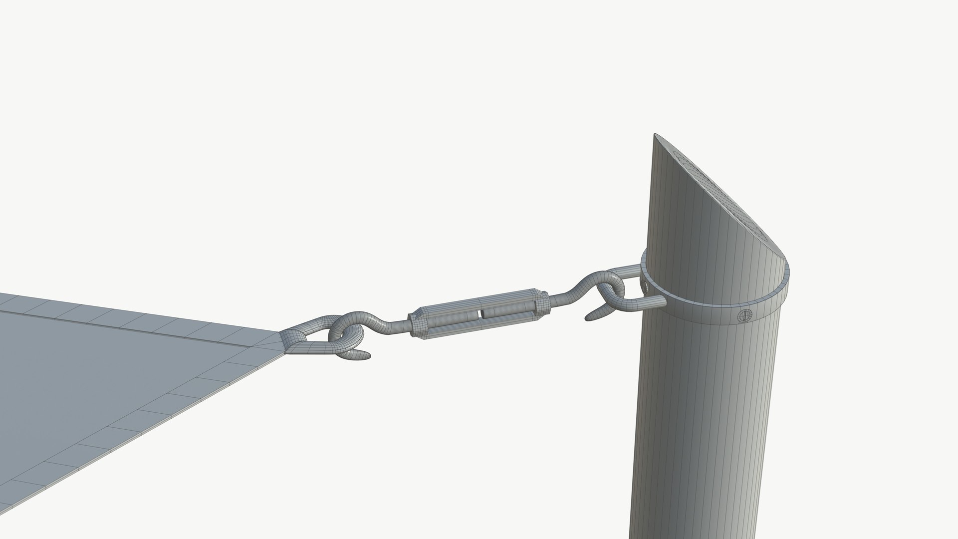 3D Sun Shade Tensile Structure model - TurboSquid 2040642