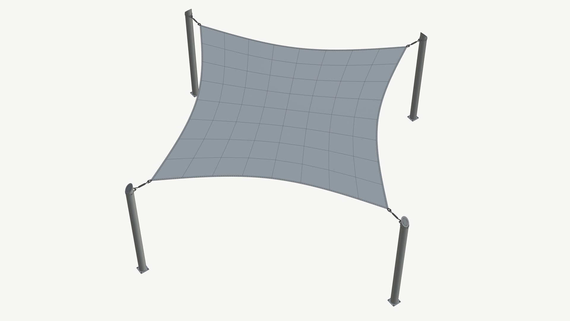 3D Sun Shade Tensile Structure model - TurboSquid 2040642