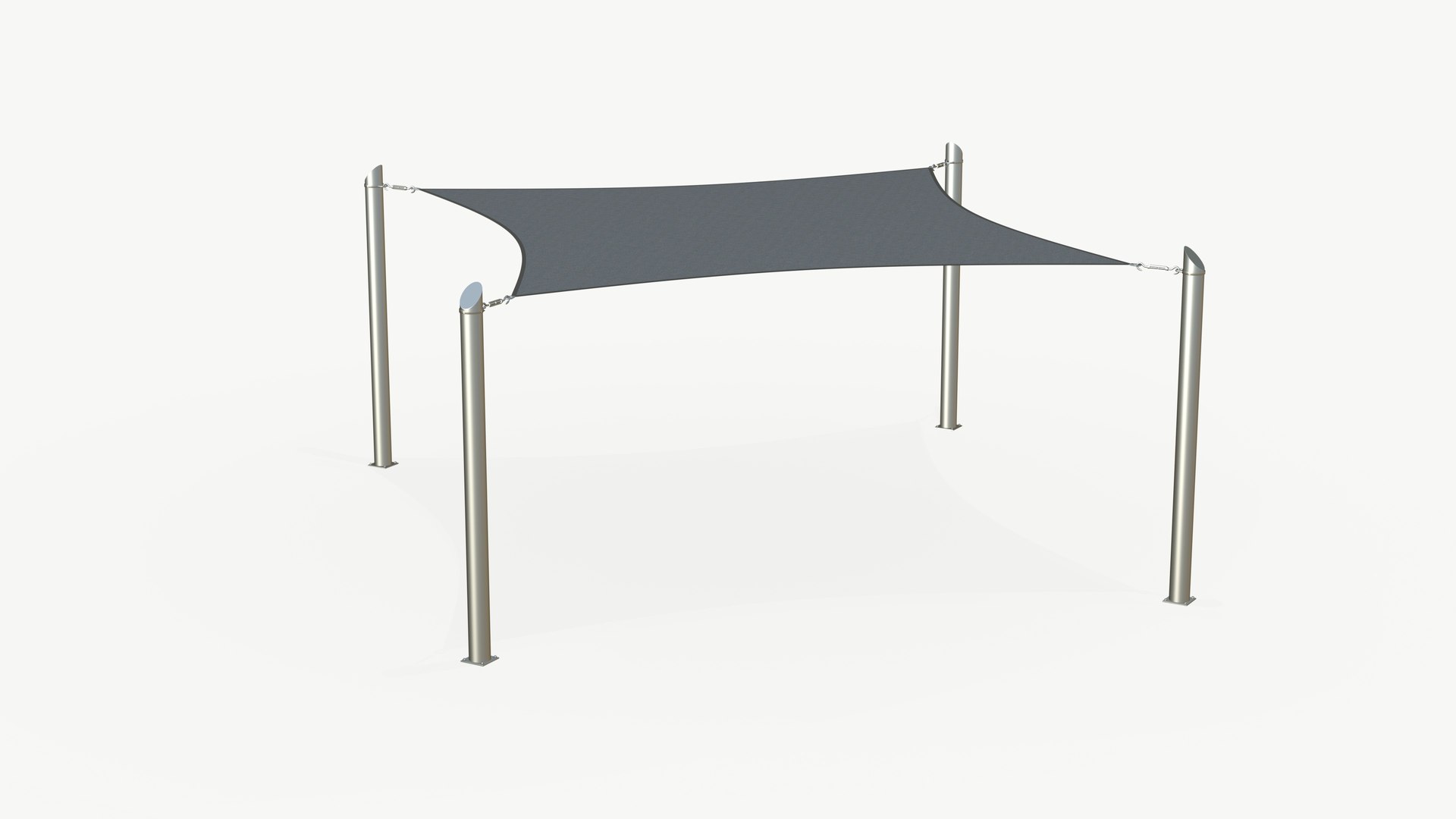 3D Sun Shade Tensile Structure model - TurboSquid 2040642