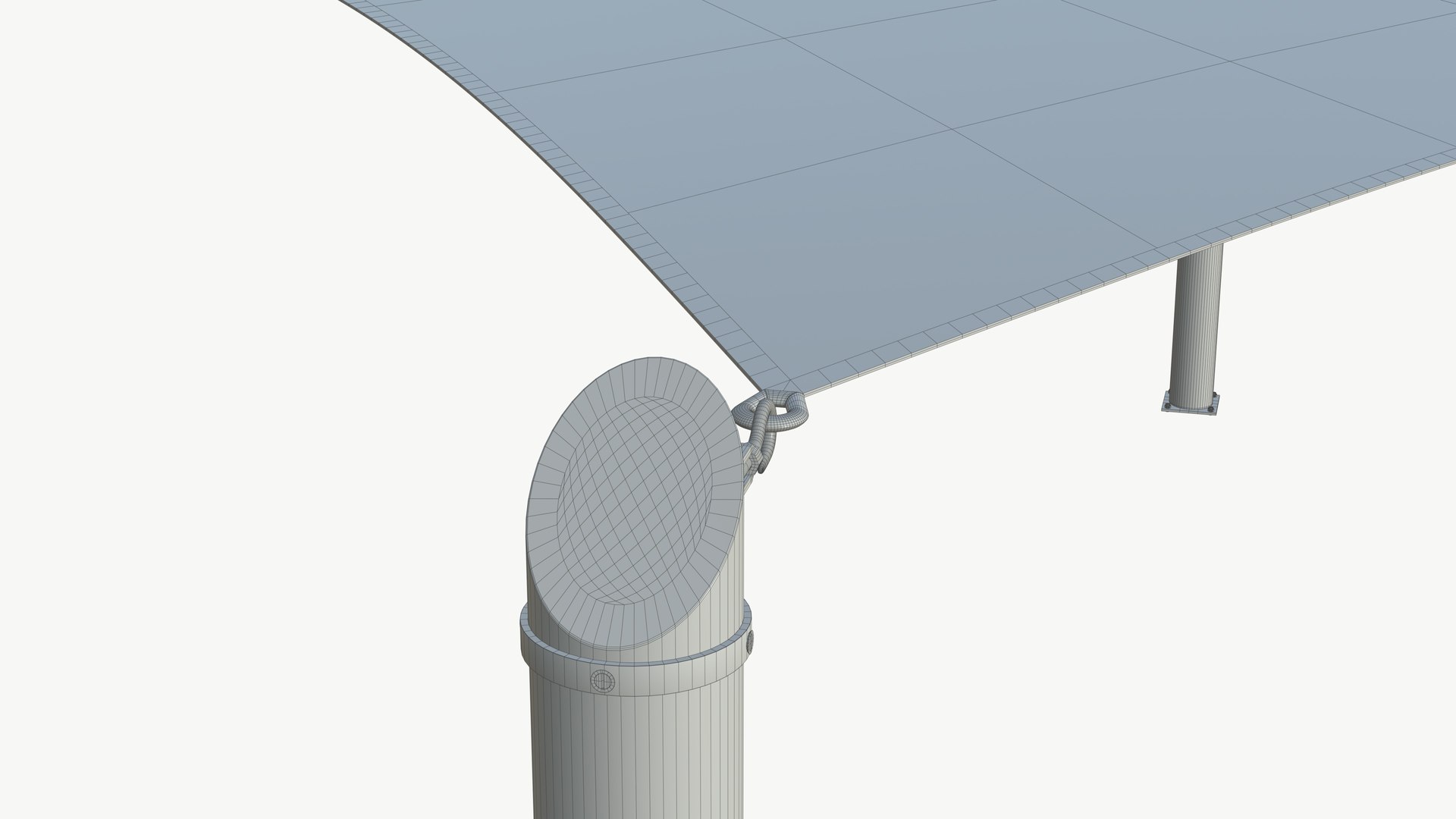 3D Sun Shade Tensile Structure model - TurboSquid 2040642