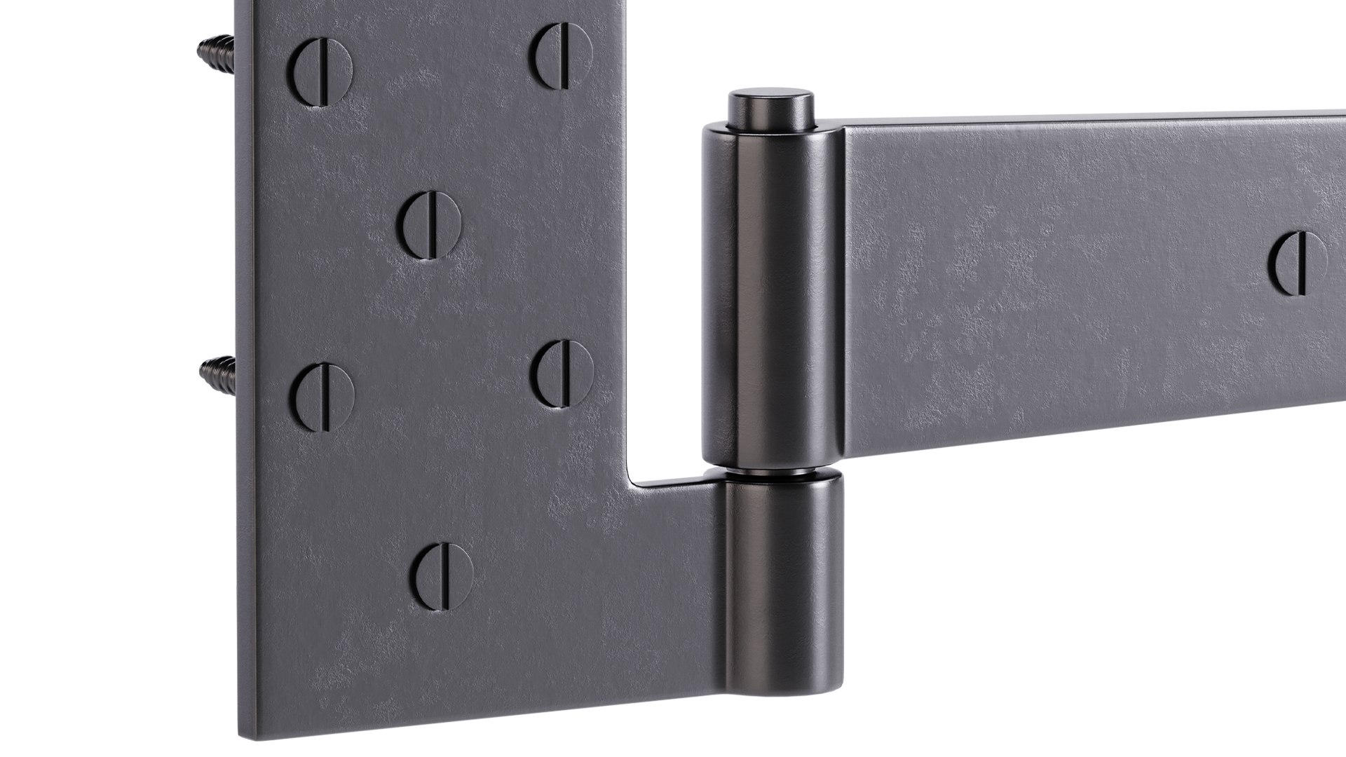 Black Lift Off Pintle Hinge 3D - TurboSquid 2276693