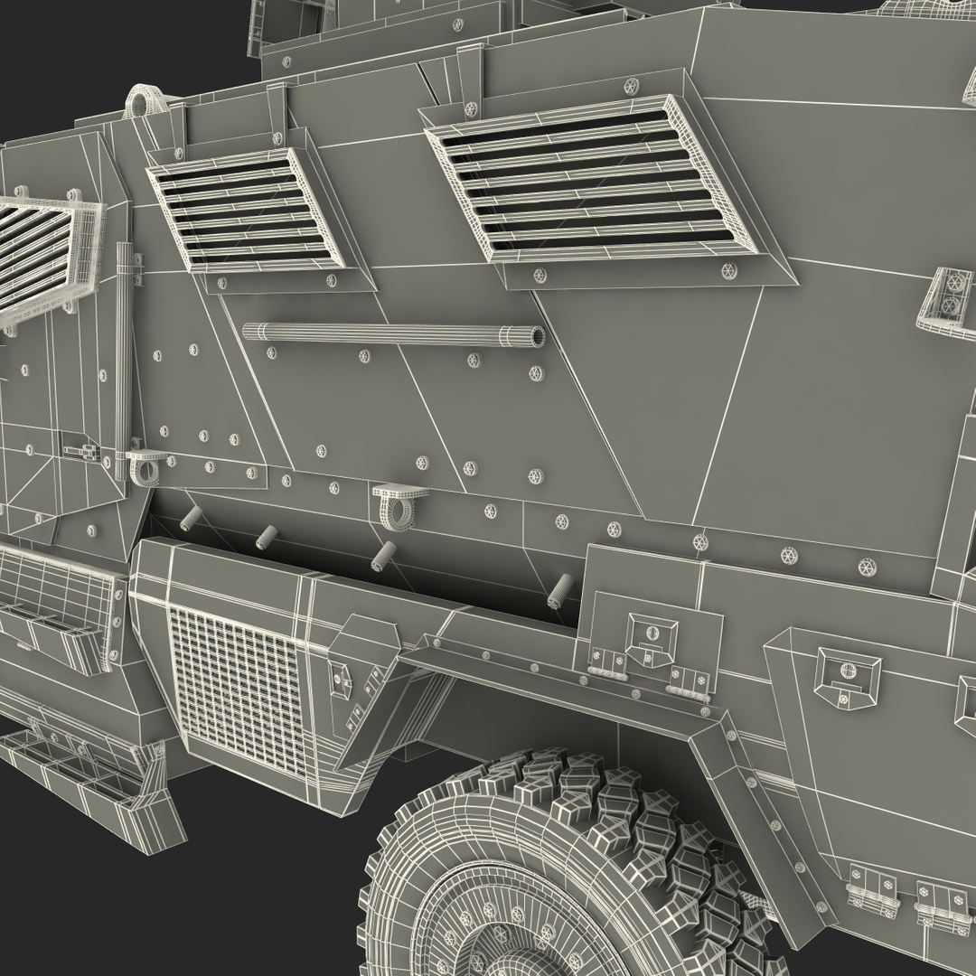 3d maxxpro mrap armoured fighting vehicle