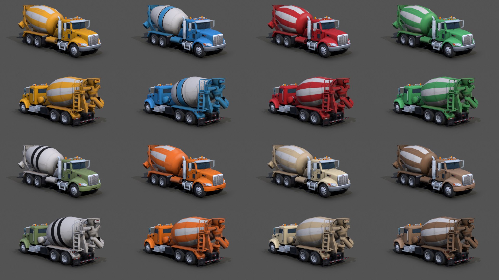 3D Model Peterbilt 340 2008 Mixer Truck S01 - TurboSquid 2062059