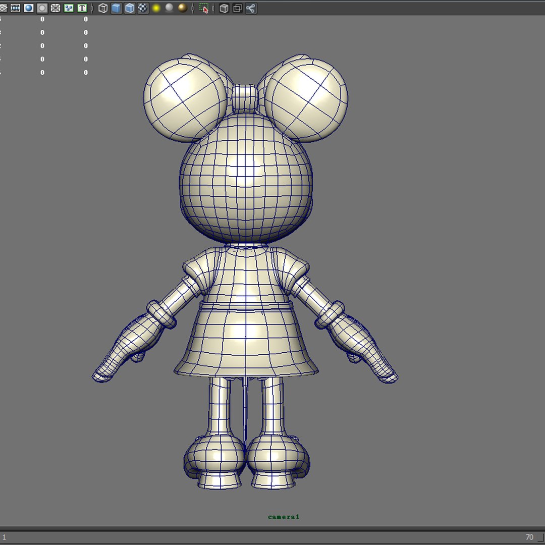 Minnie Mouse 3d Model