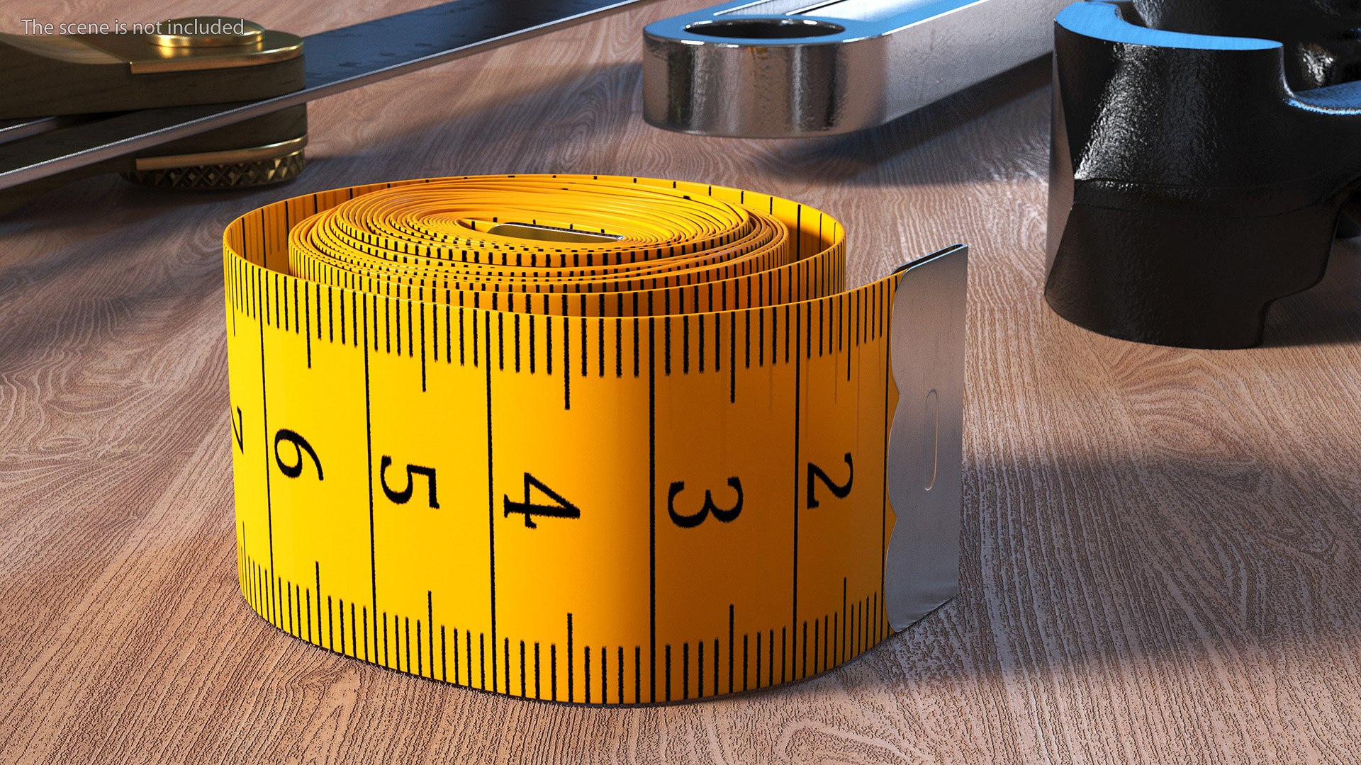 3D Model Rolled Orange Tailoring Meter - TurboSquid 2146923