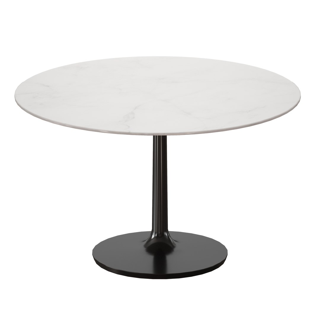 3D Dining Table Nero White Marble - TurboSquid 1708571