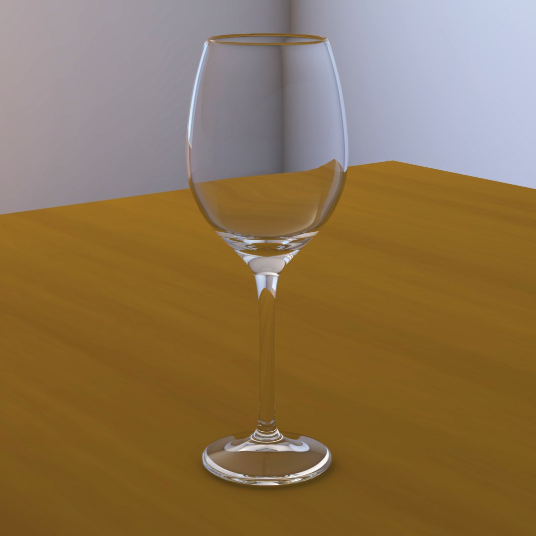 3d Wine Glass Model