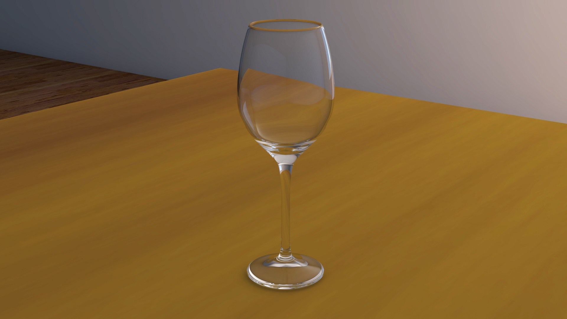 3d Wine Glass Model