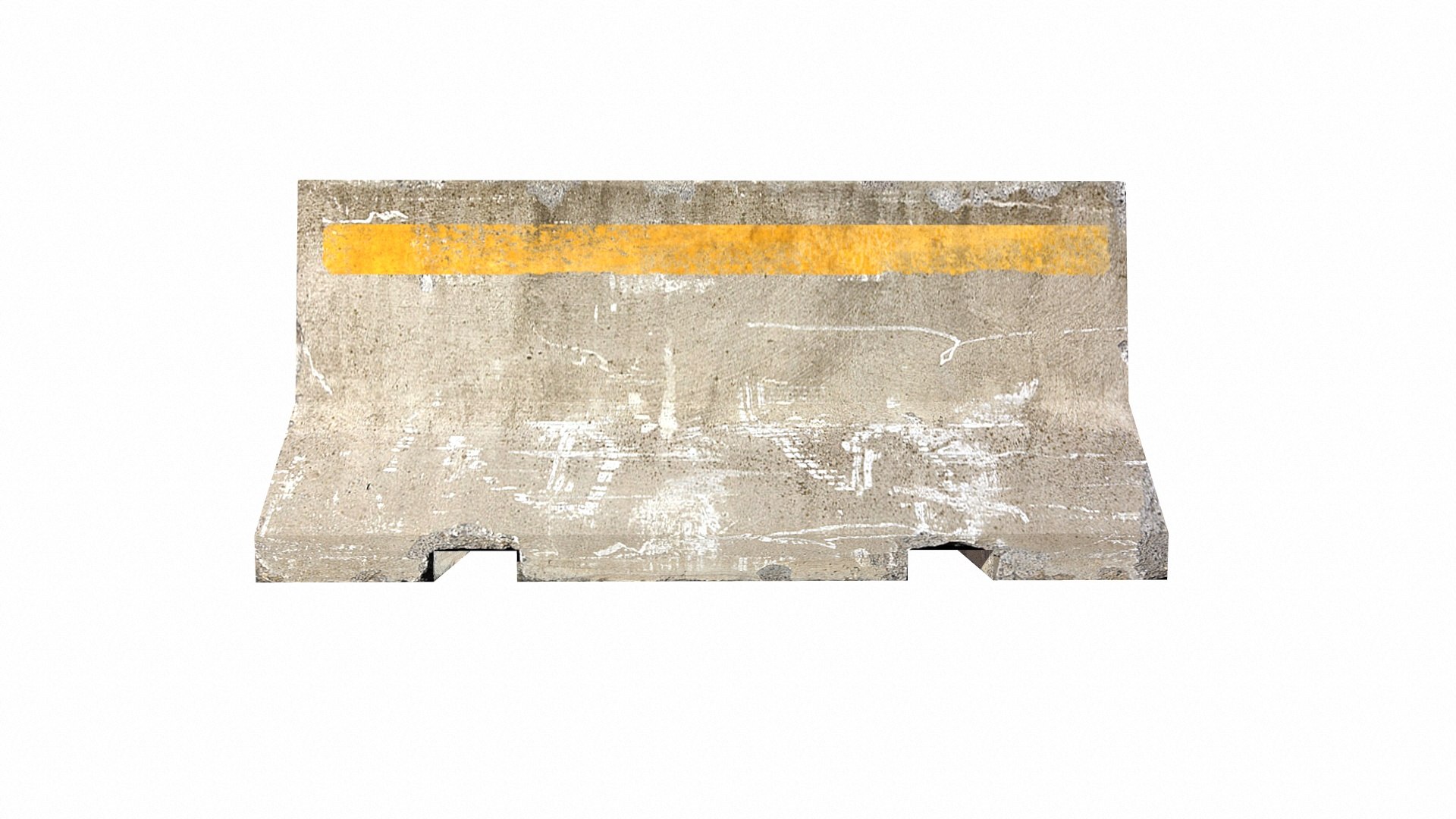 Concrete Road Barrier 3D Model - TurboSquid 2340767