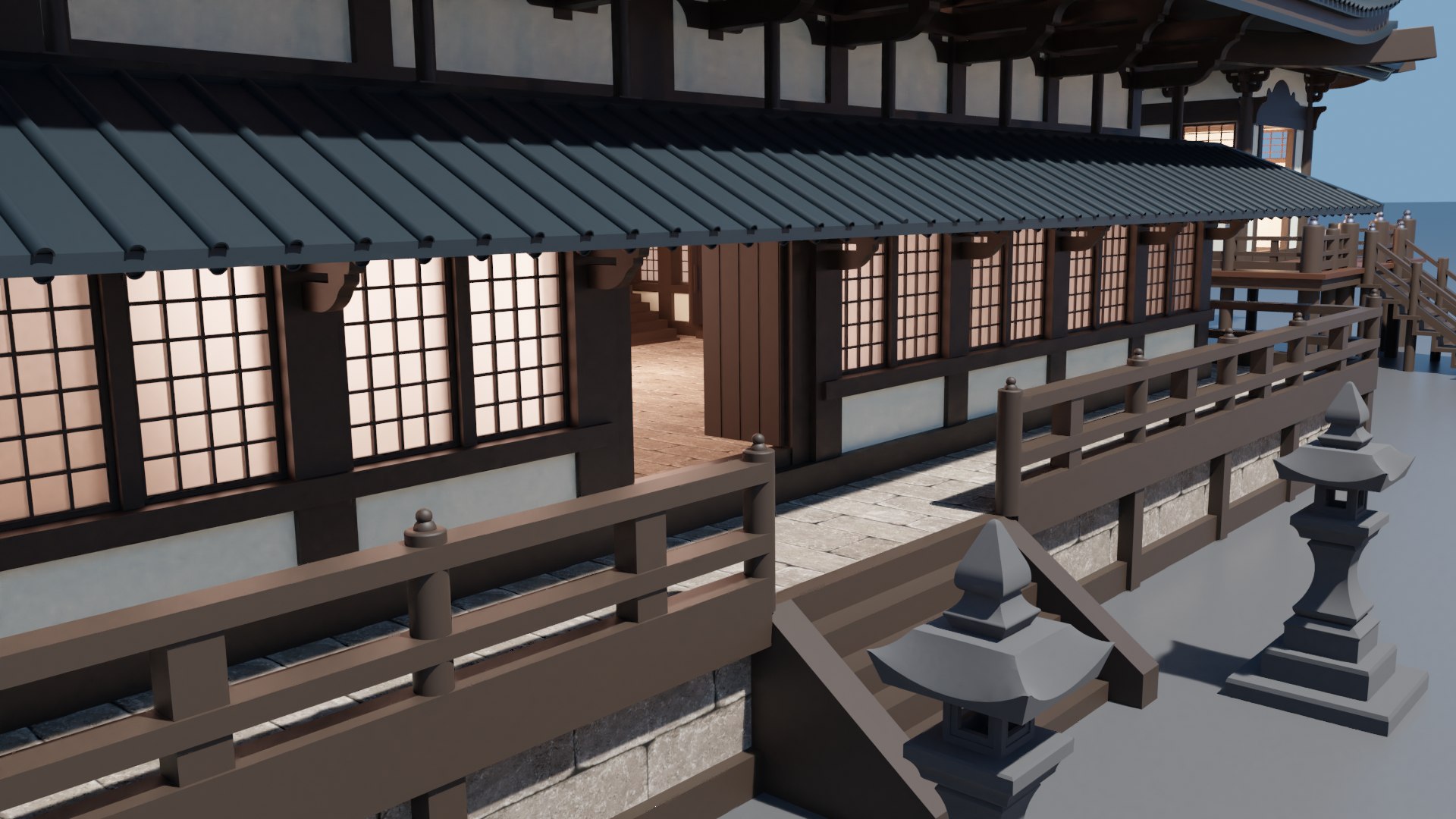 3D Model Set Japanese Temples - TurboSquid 1233128