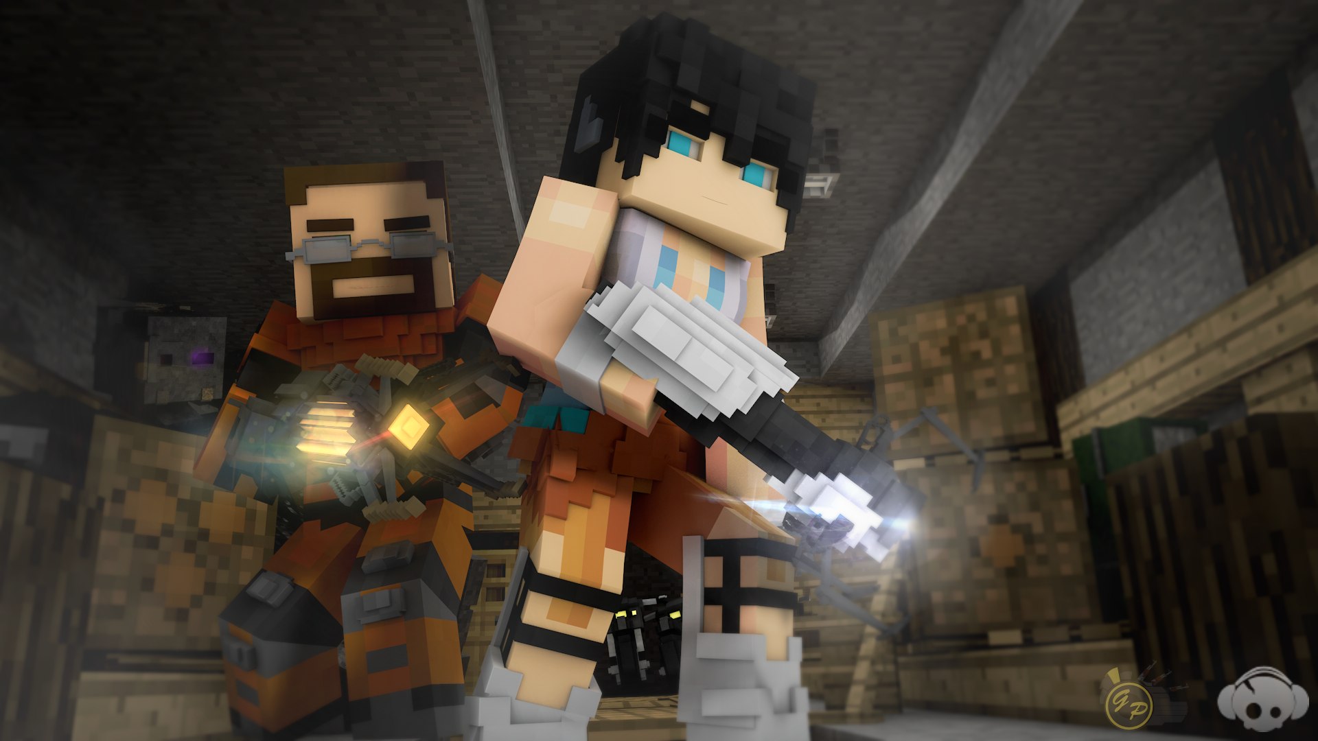 3D Model Gun Minecraft - TurboSquid 1254072