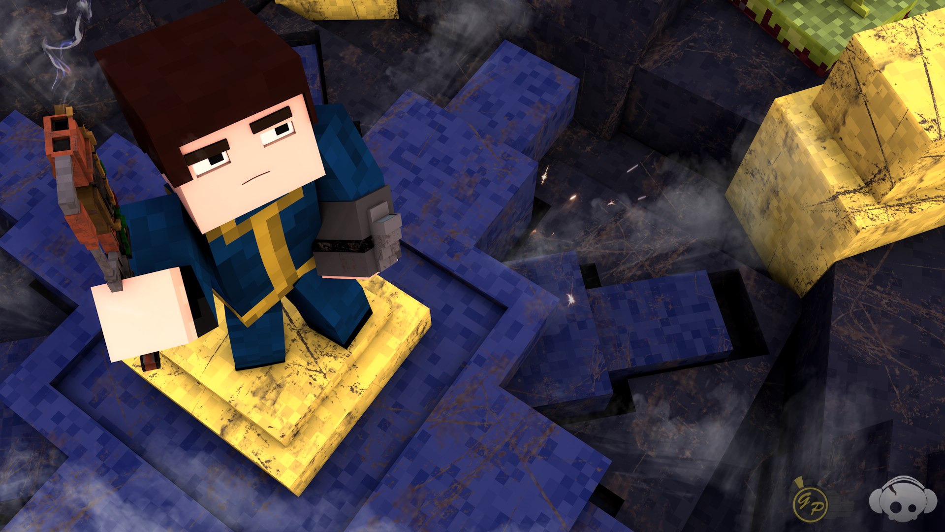 3D Model Gun Minecraft - TurboSquid 1254072