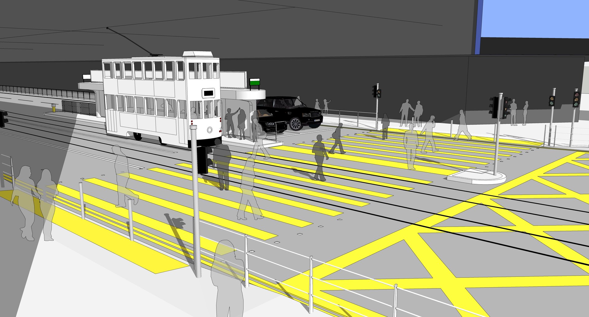 Ding Tram Stop Des Model - TurboSquid 1704868