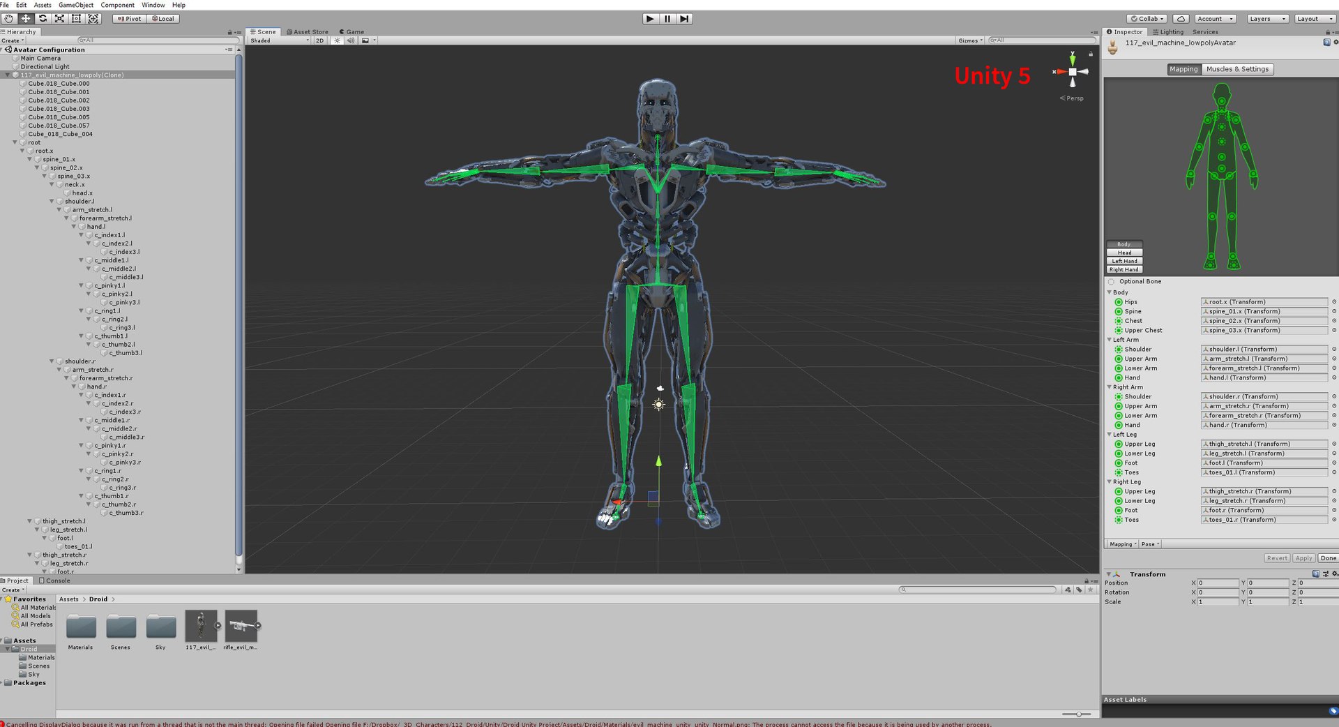 Robot Unreal Unity model - TurboSquid 1879595