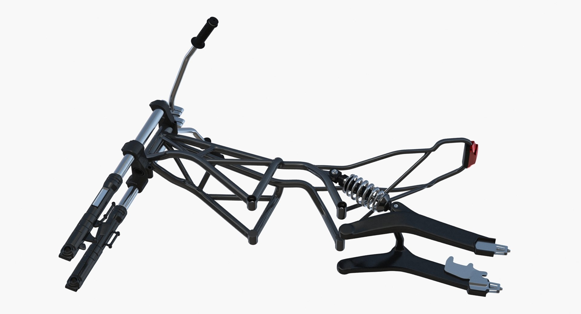 Motorcycle Frame 3d C4d