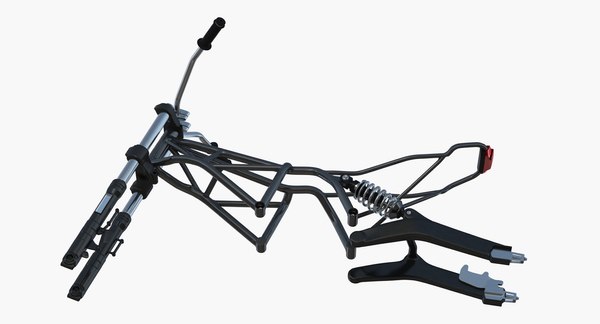 motorcycle frame 3d c4d