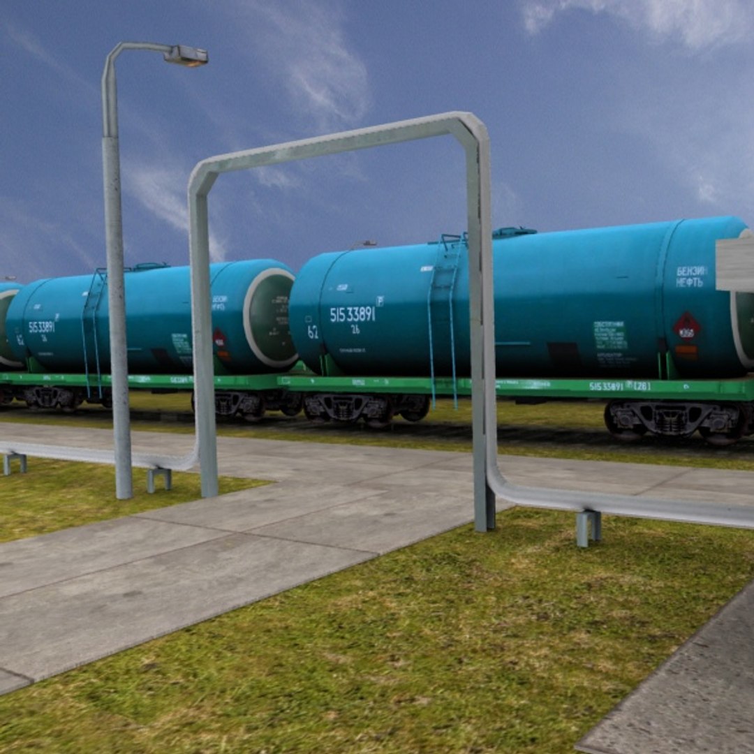 Warehouse Railway 3d Model