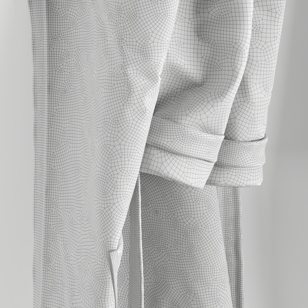 3D Model Bathrobe Hanging Set 01 - TurboSquid 1976134