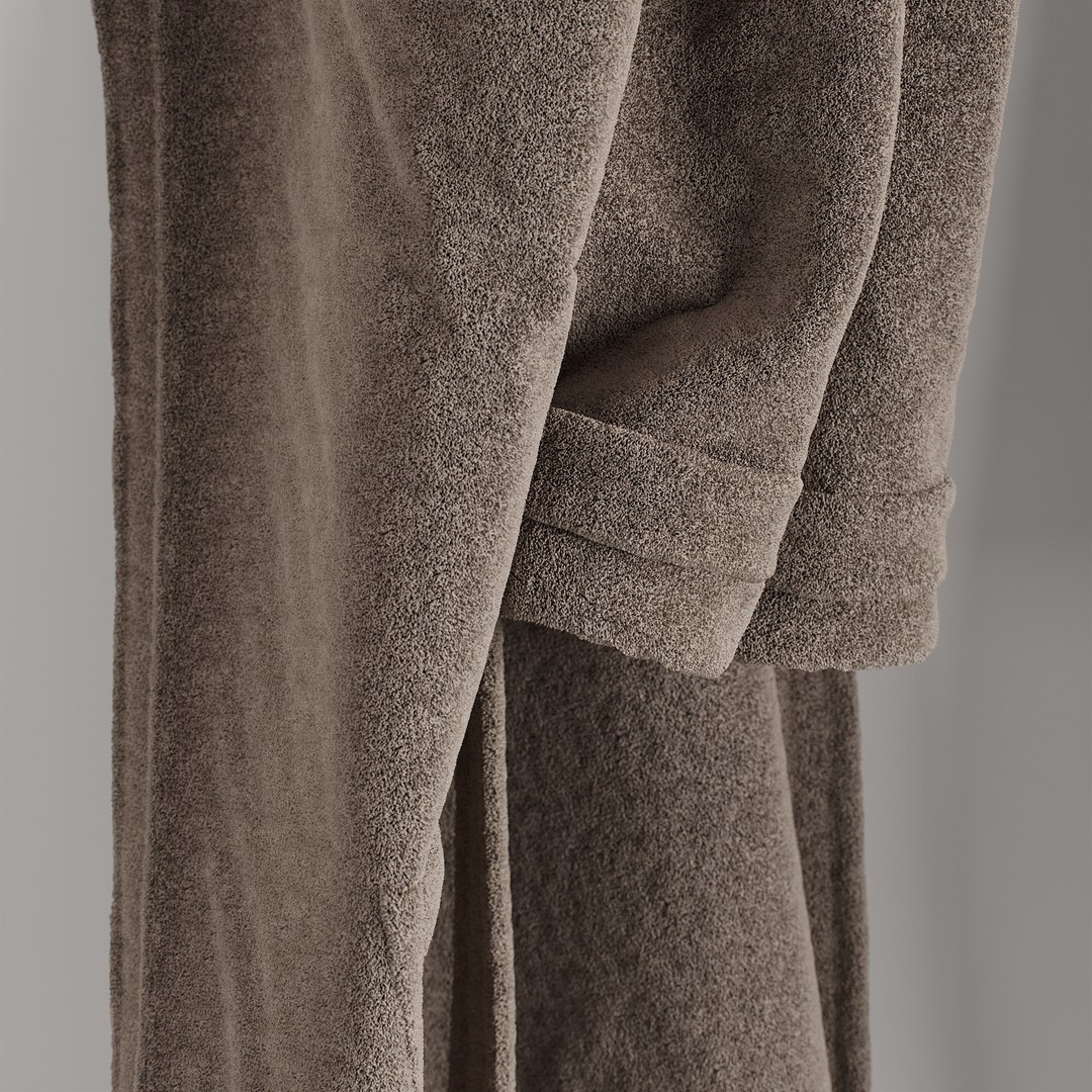 3D Model Bathrobe Hanging Set 01 - TurboSquid 1976134